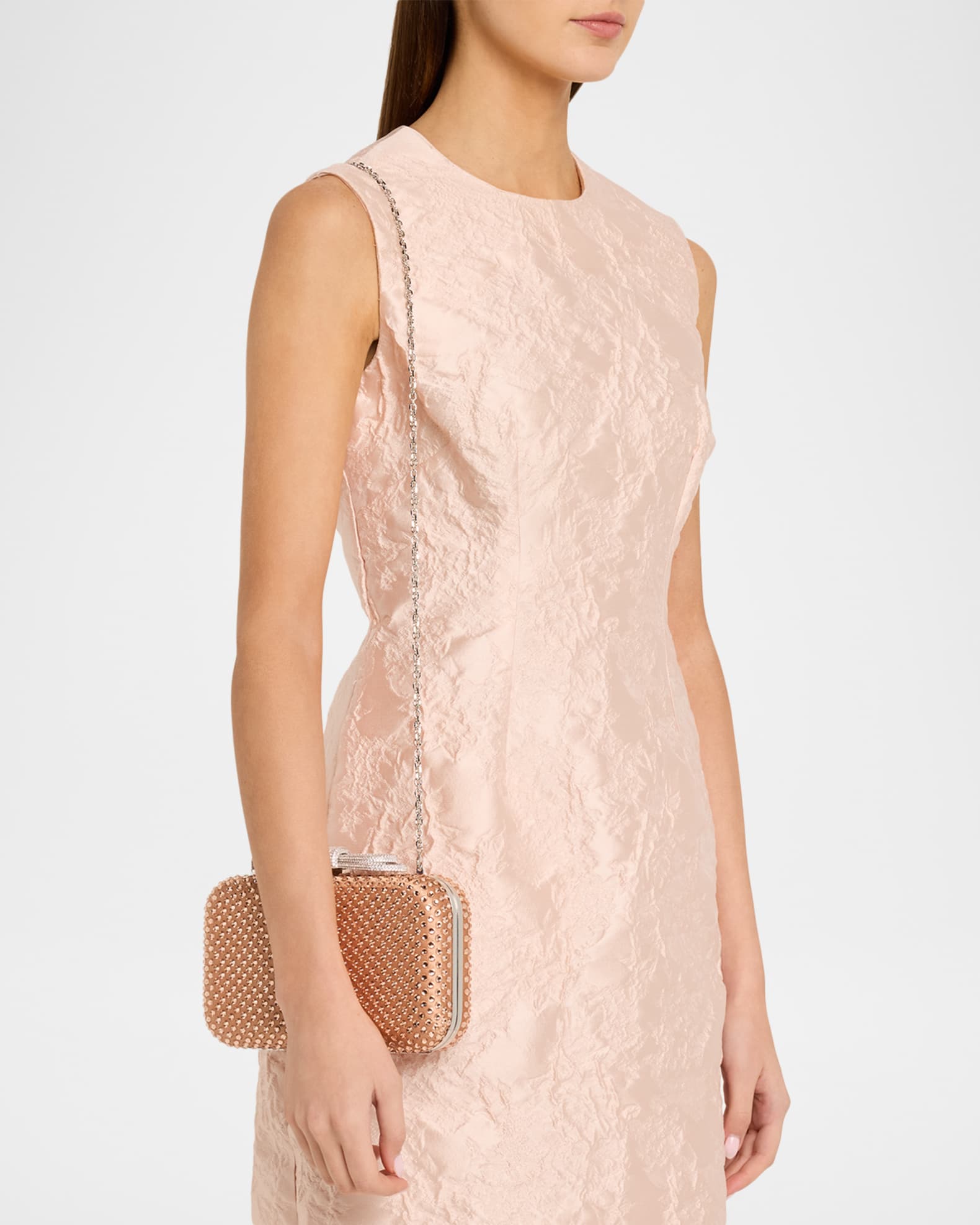 MACH & MACH Crystal Double Bow Clutch Bag | Neiman Marcus