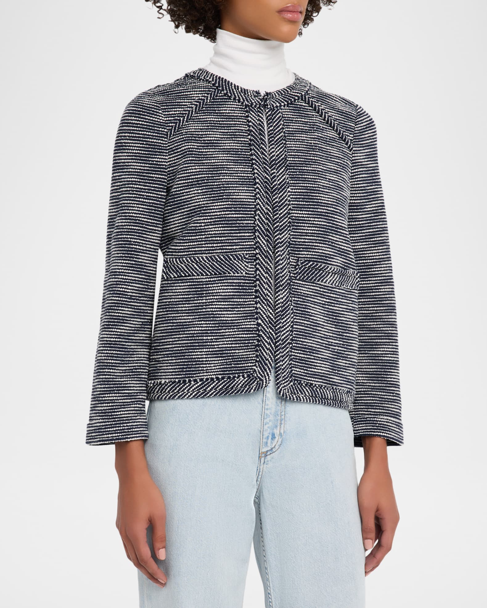 Rag & Bone Clarice Striped Woven Jacket | Neiman Marcus