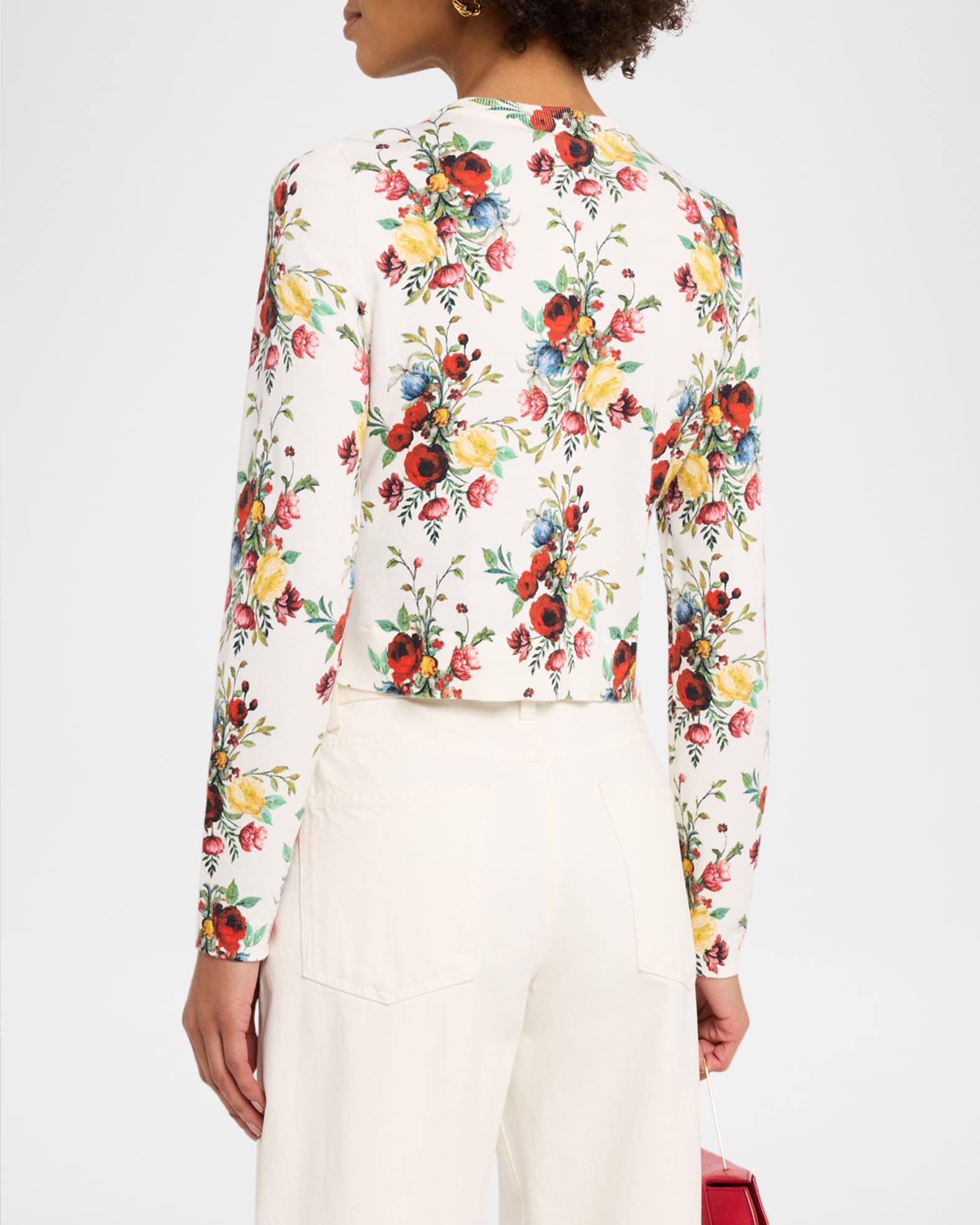 ALICE + OLIVIA Carson Printed Cardigan | Neiman Marcus