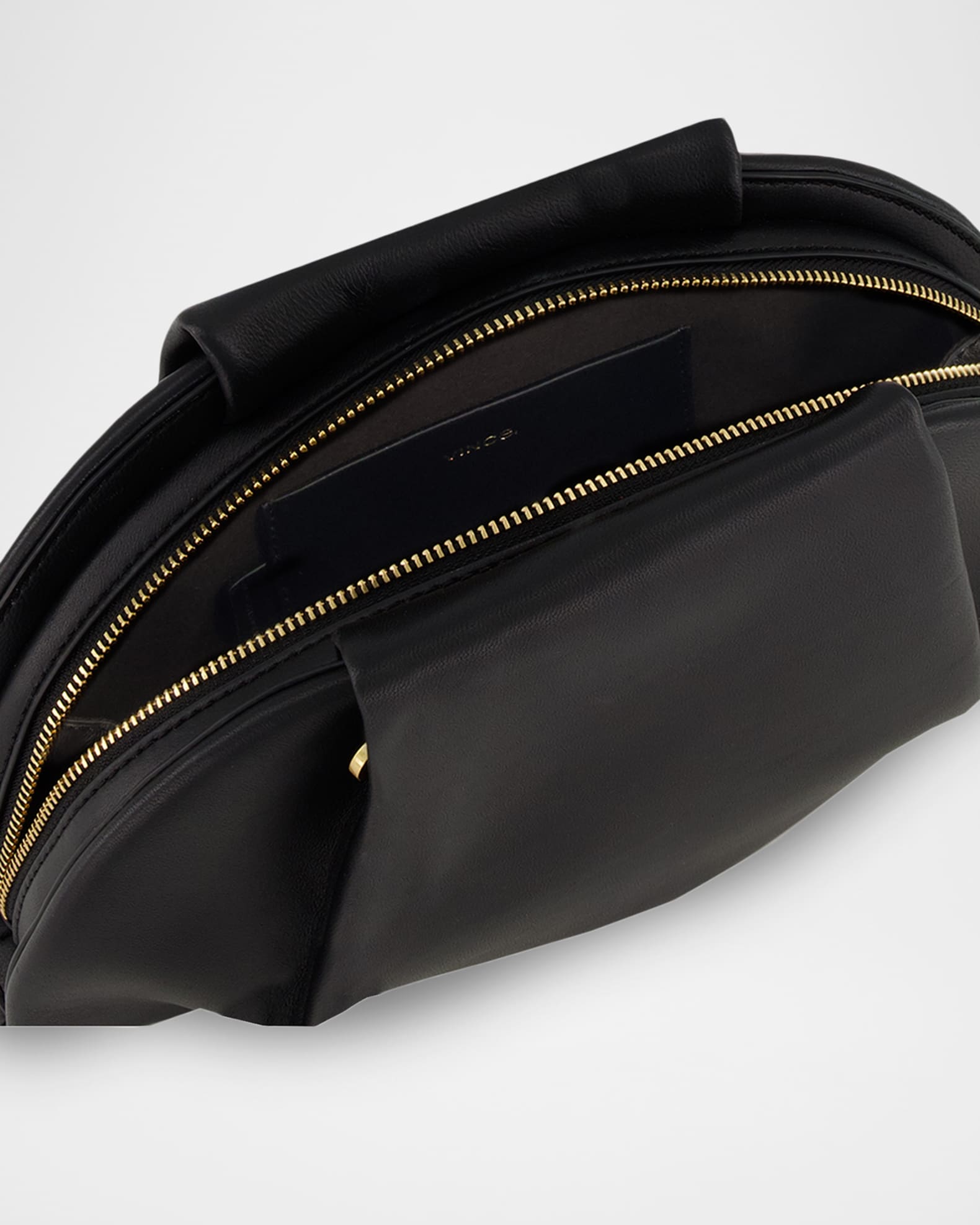 Vince Ava Pleated Leather Clutch Bag | Neiman Marcus