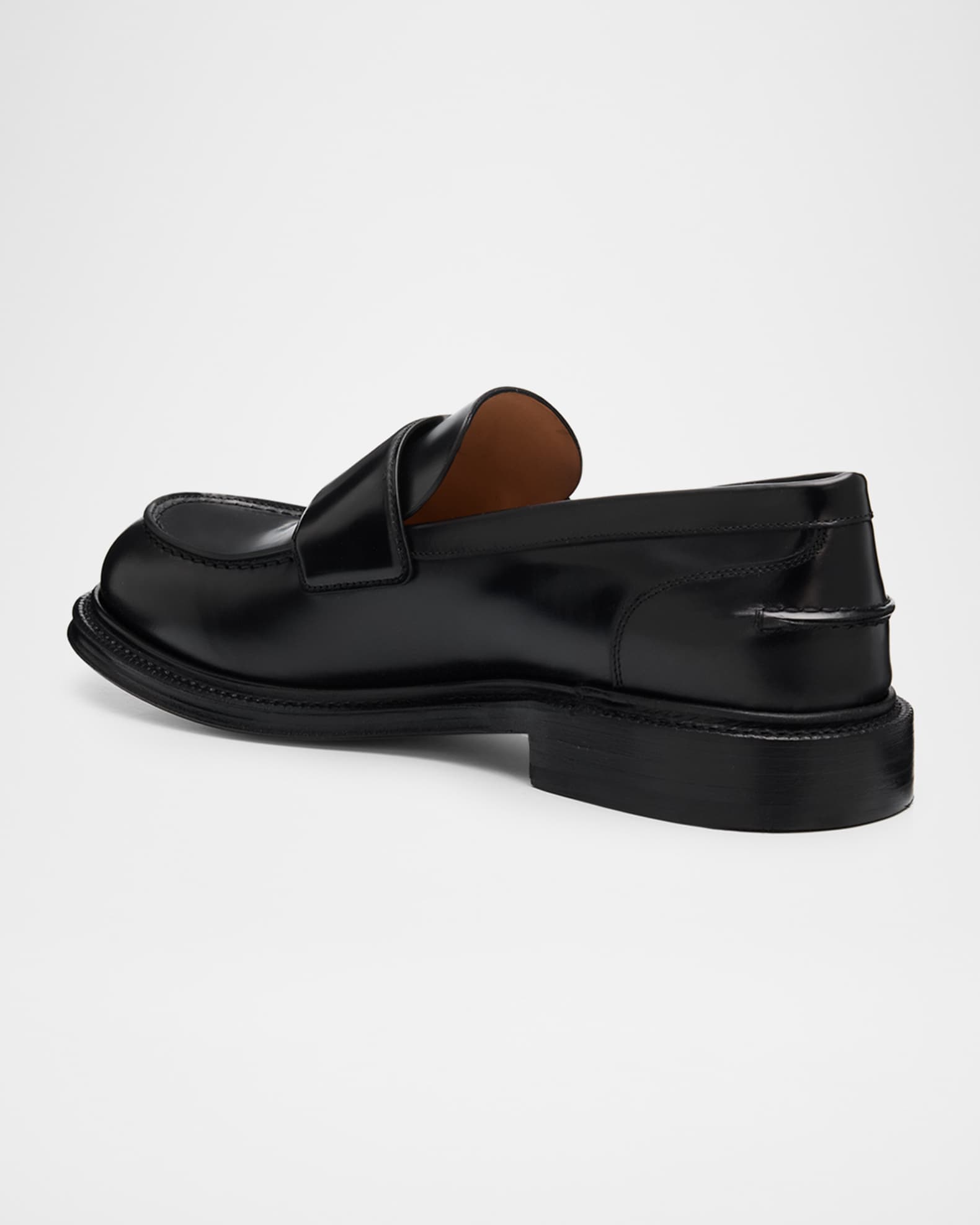 Bottega Veneta Men's Haddock Leather Penny Loafers | Neiman Marcus