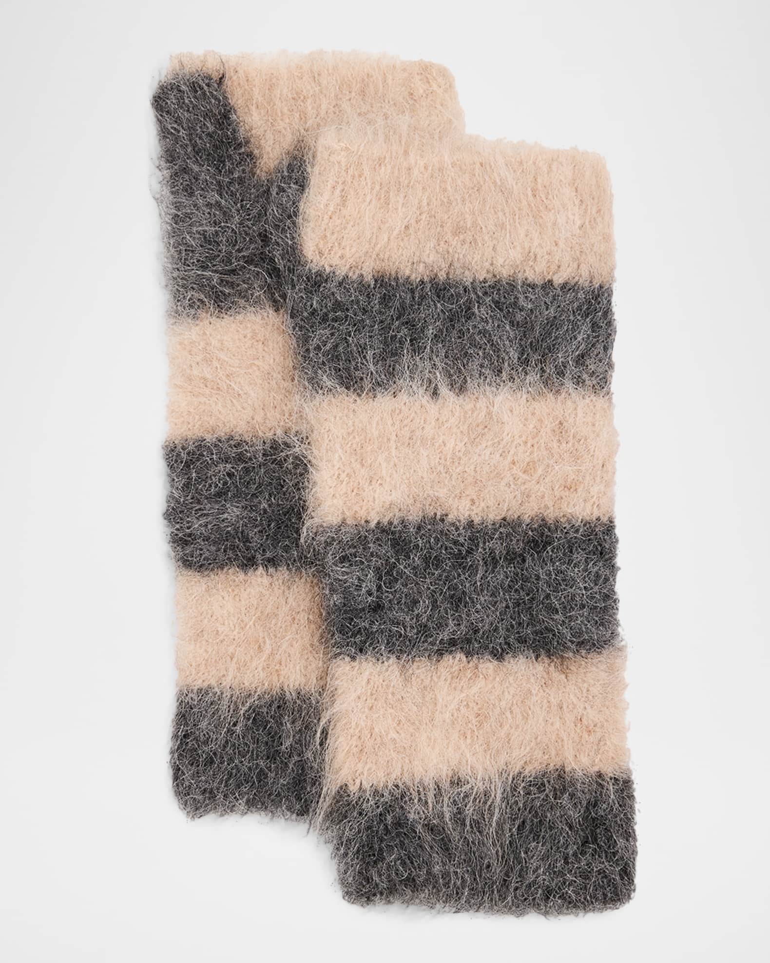Jocelyn The Julie Colorblock Alpaca Knit Gloves | Neiman Marcus