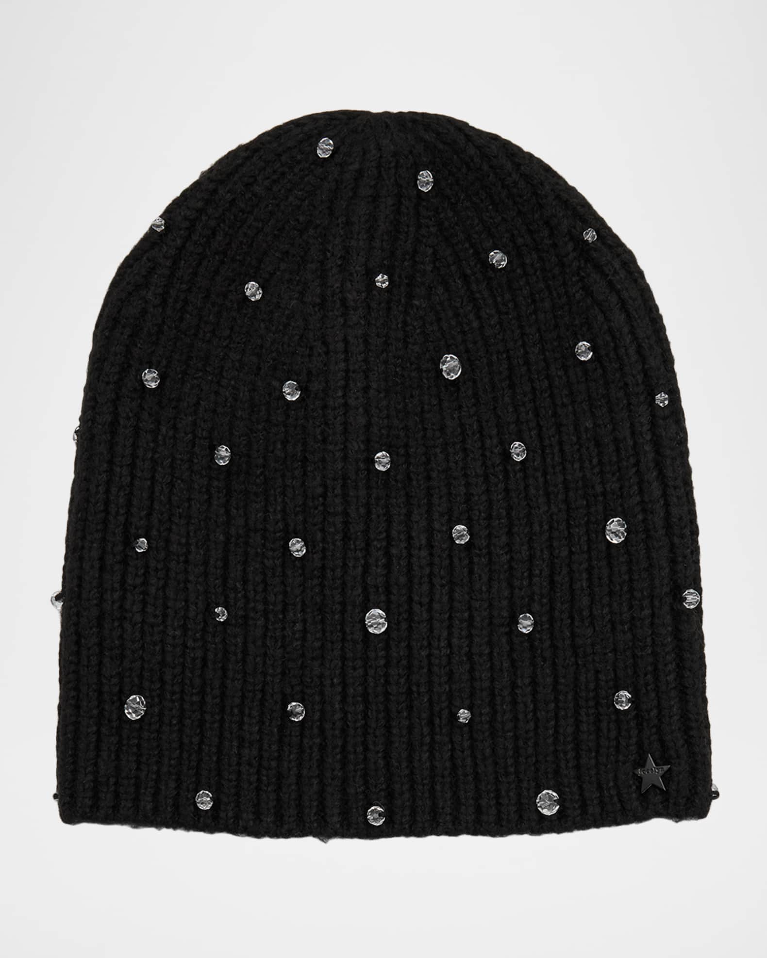 Jocelyn Crystal-Embellished Knit Beanie | Neiman Marcus