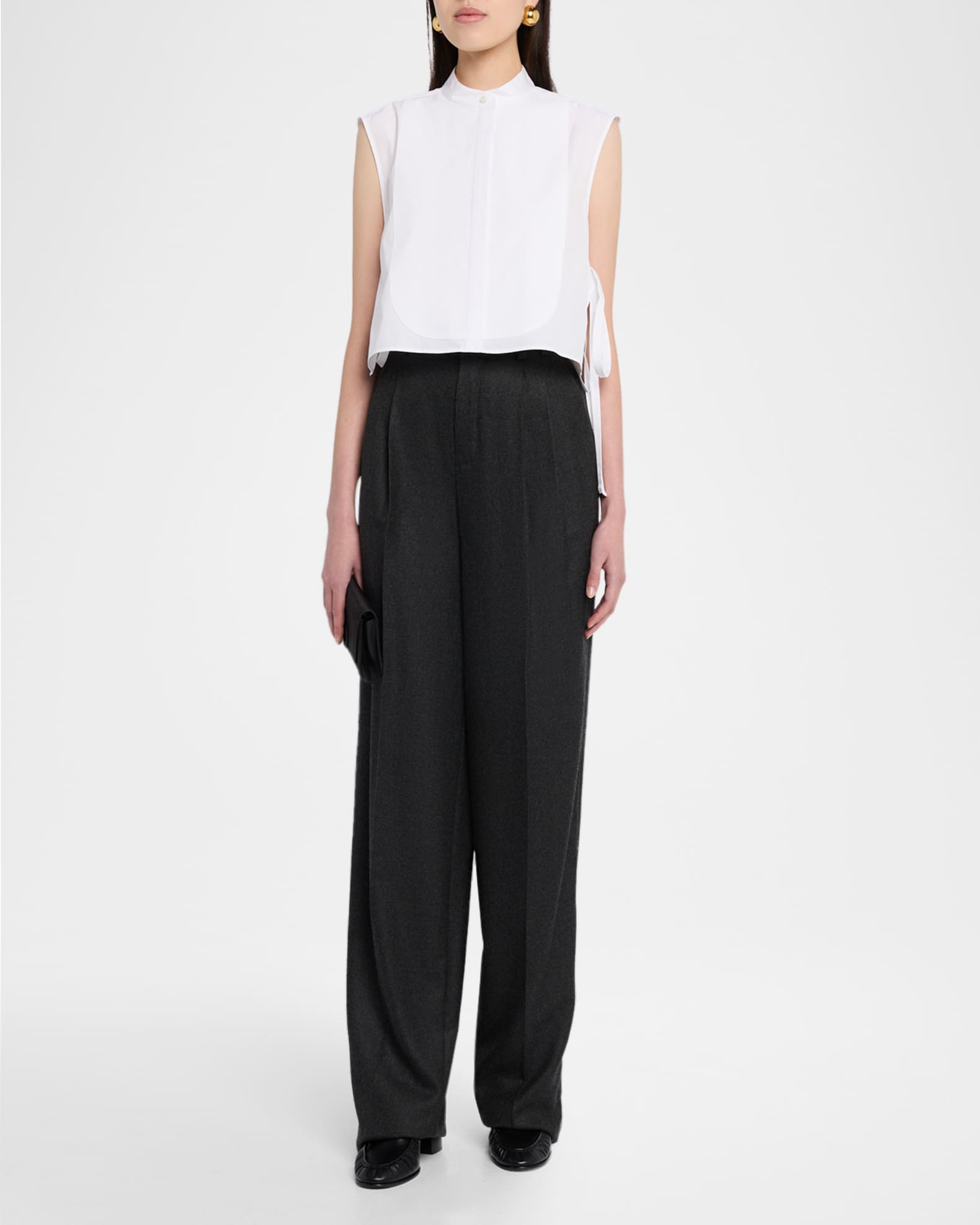 TWP Dickie with Bib in Cotton Poplin | Neiman Marcus