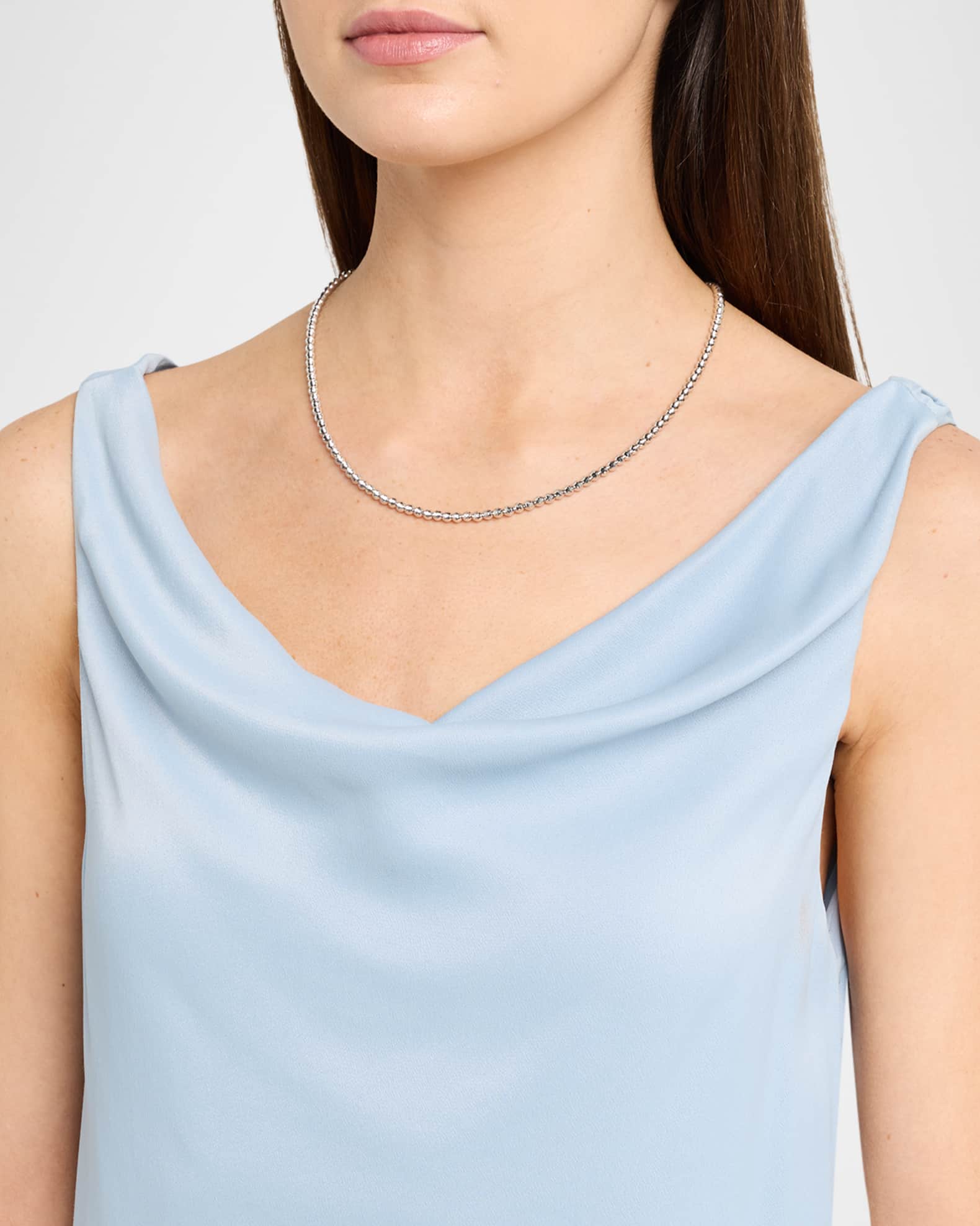 Suna Bros Platinum Born Aura Bold Necklace, 19-21"L | Neiman Marcus