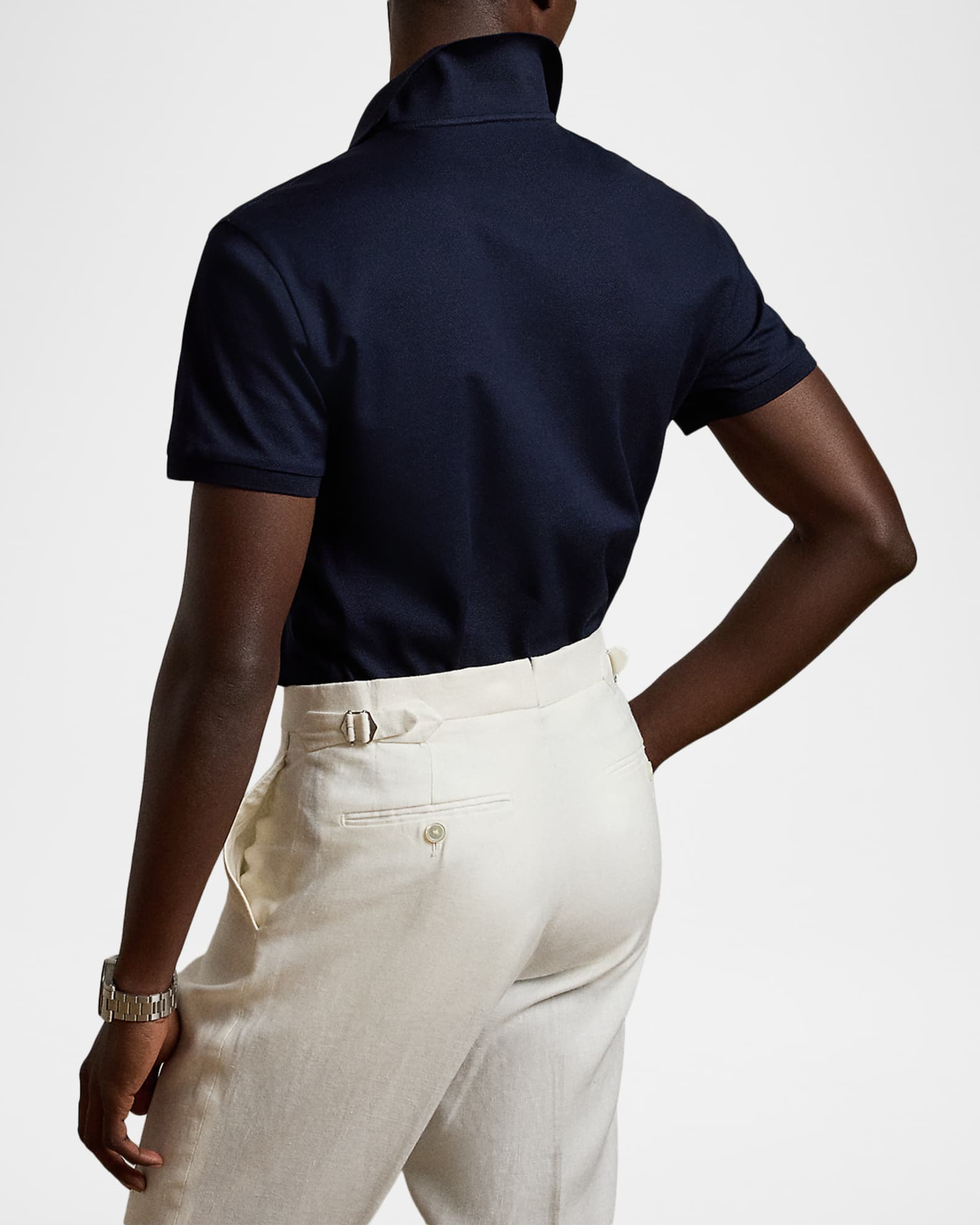 Ralph Lauren Purple Label Men's Embroidered-RL Cotton Piqué Polo Shirt ...
