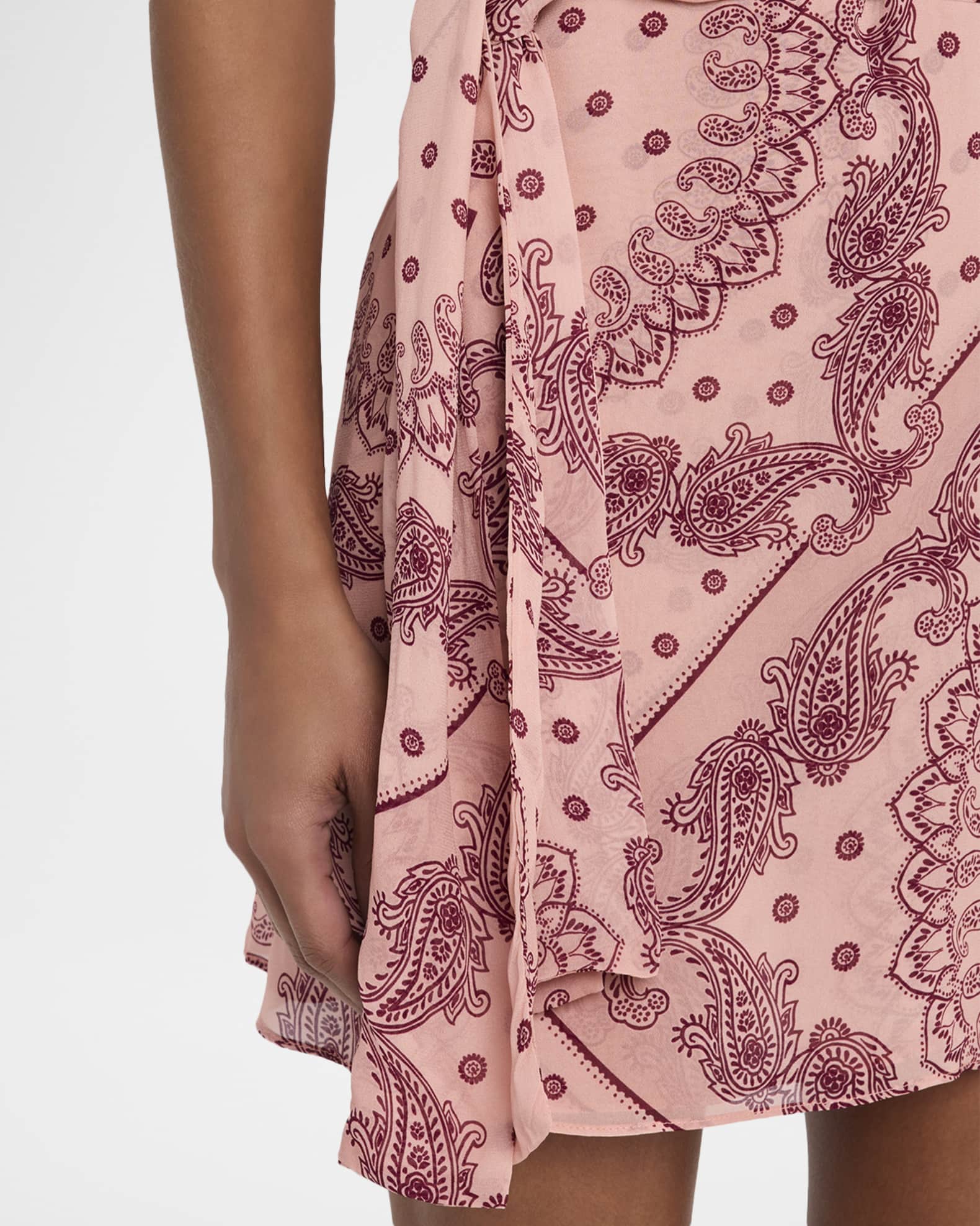 MISA Los Angeles Clover Bandana Mini Dress | Neiman Marcus