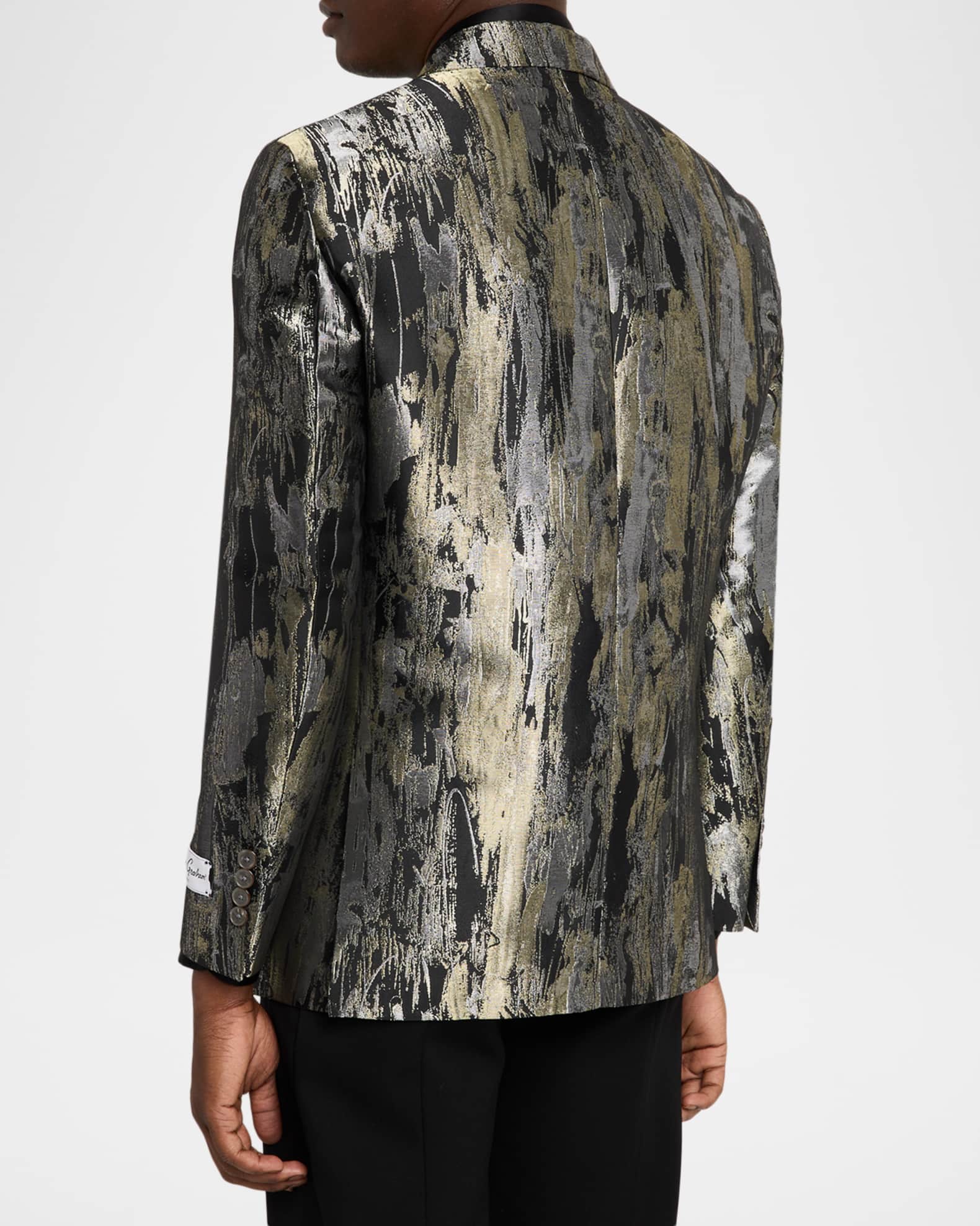 Robert Graham Men's Teagan Metallic Woven Blazer | Neiman Marcus