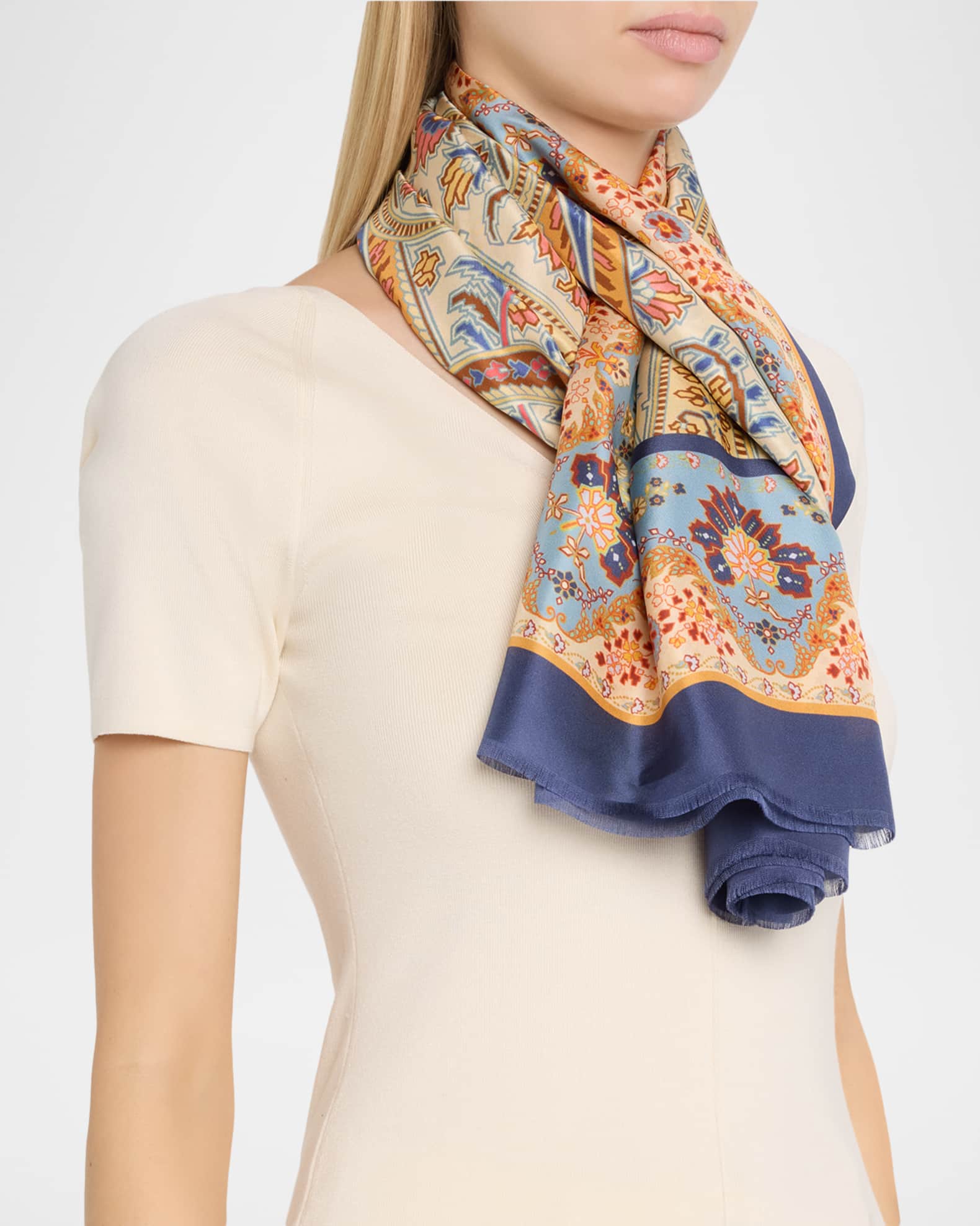 Etro Paisley Silk Scarf | Neiman Marcus