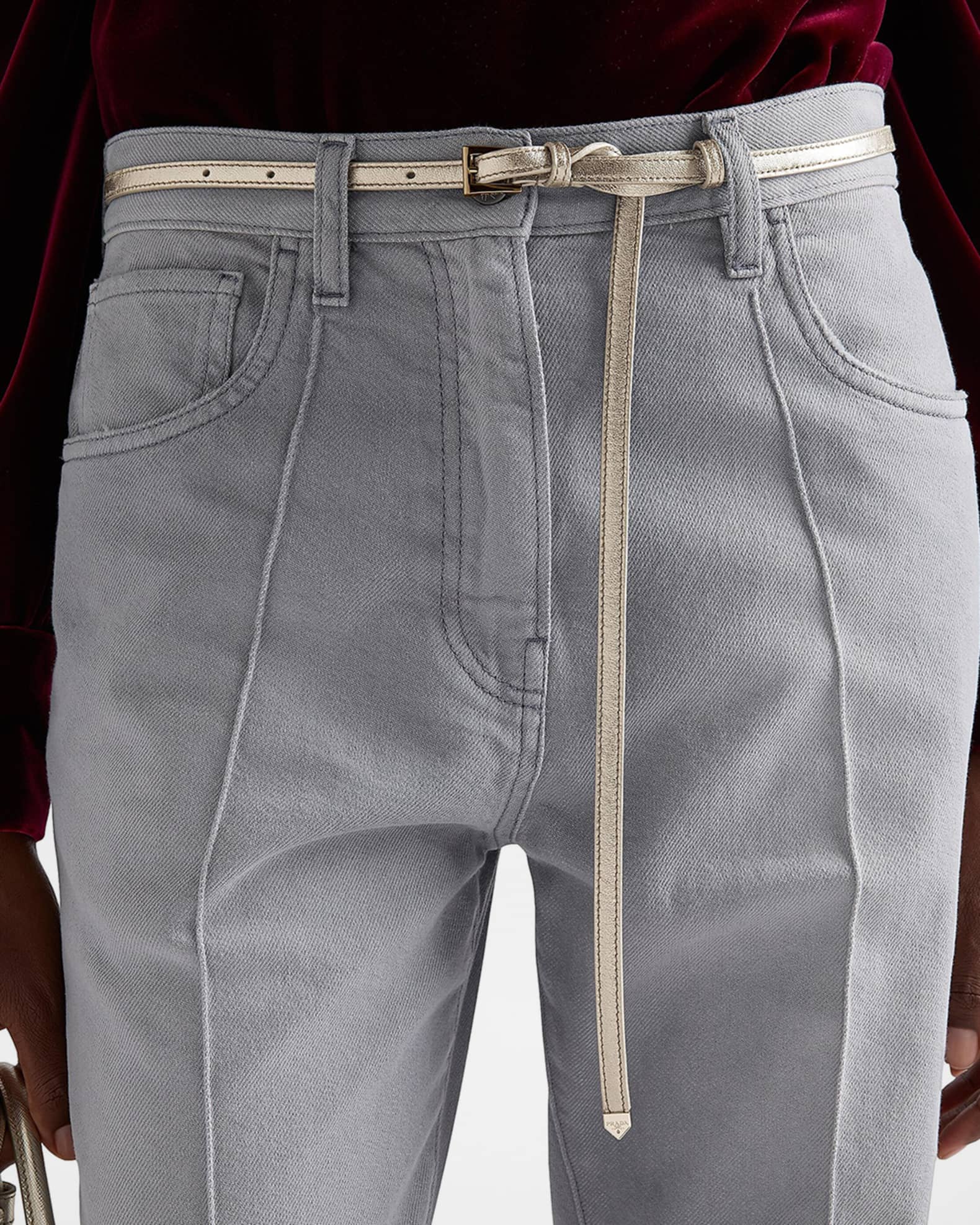 Prada Narrow Nappa Leather Belt | Neiman Marcus