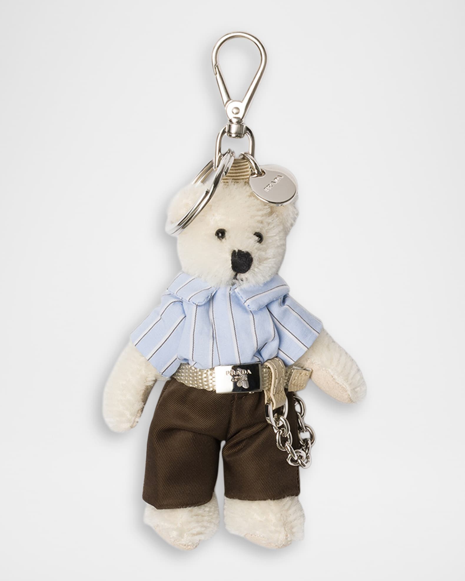 Prada Teddy Bear Keychain Bag Charm | Neiman Marcus