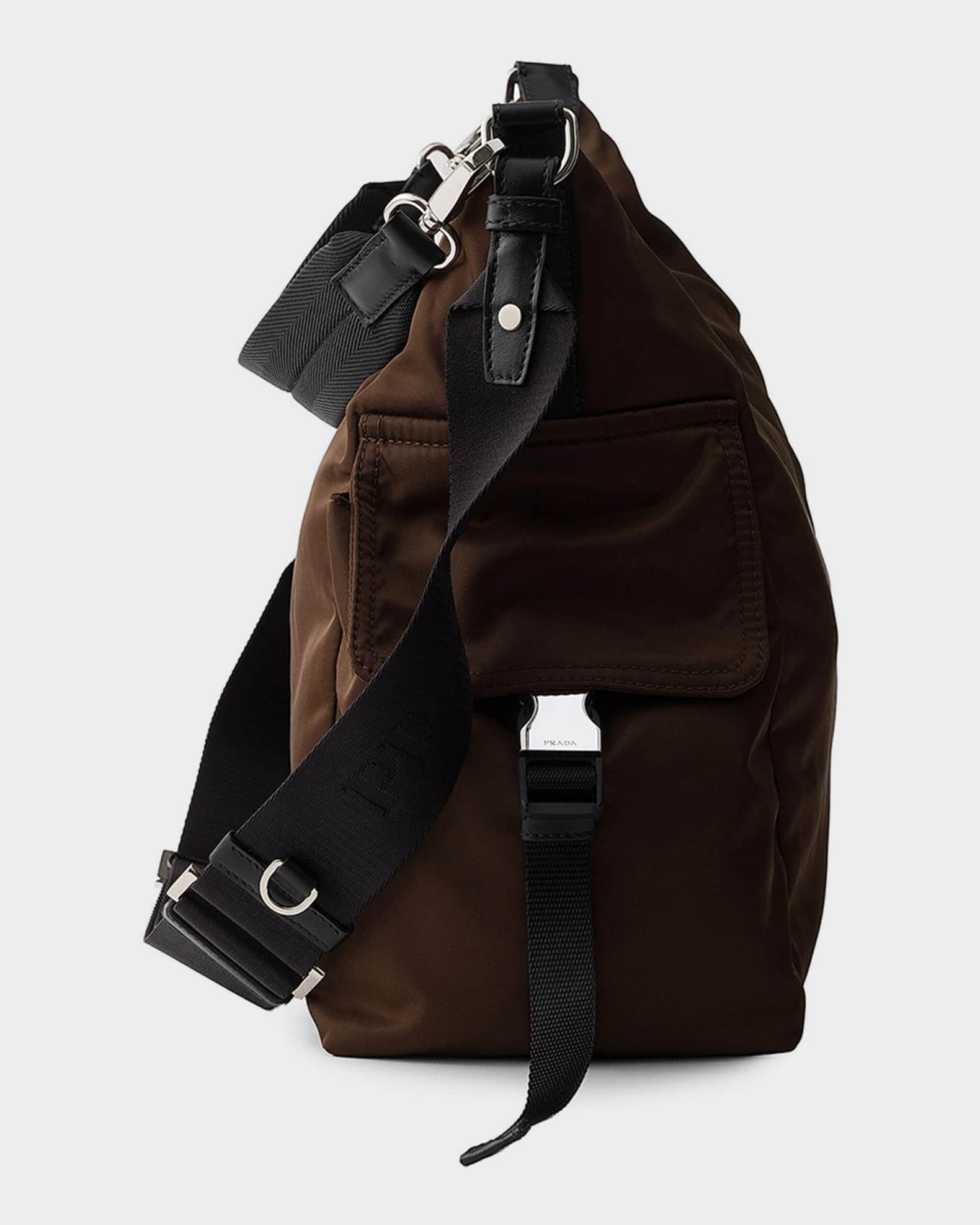 Prada Men's Explore Re-Nylon and Saffiano Leather Shoulder Bag | Neiman ...