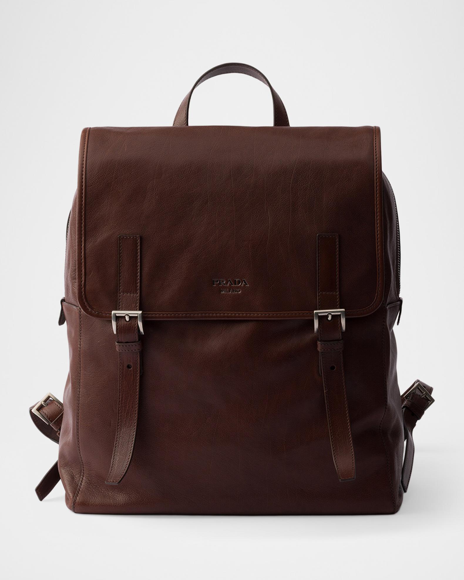 Prada Men's Leather Satchel Backpack | Neiman Marcus