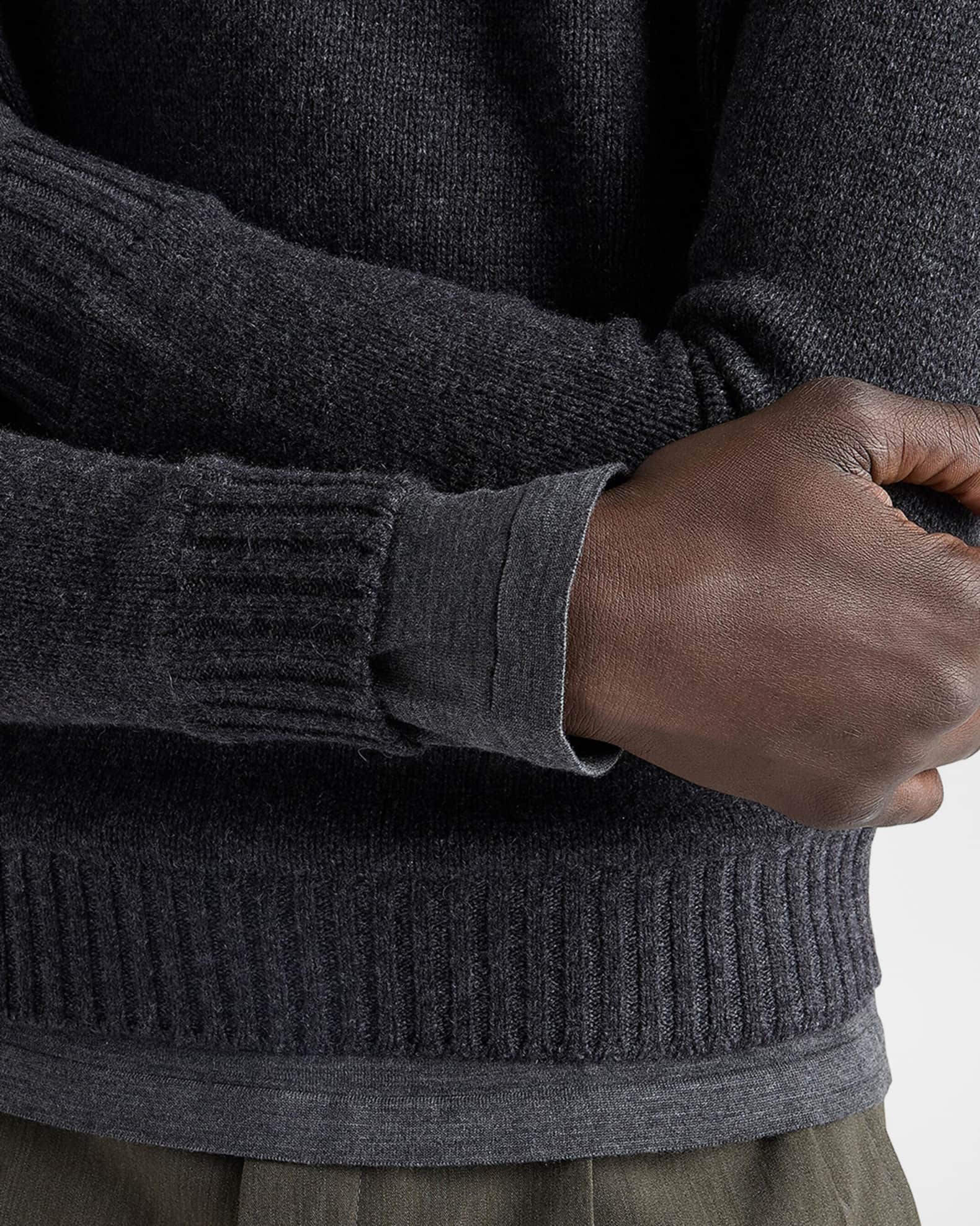 Prada Men's Cashmere Crewneck Sweater | Neiman Marcus