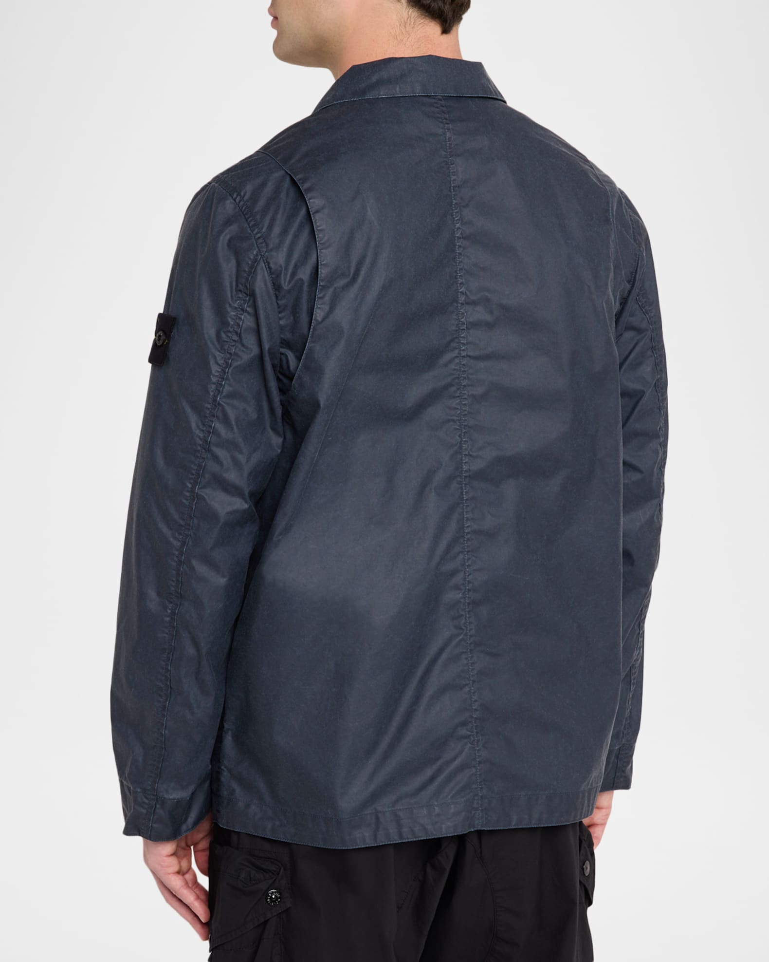 Stone Island Men's Wax-Coated Field Jacket | Neiman Marcus