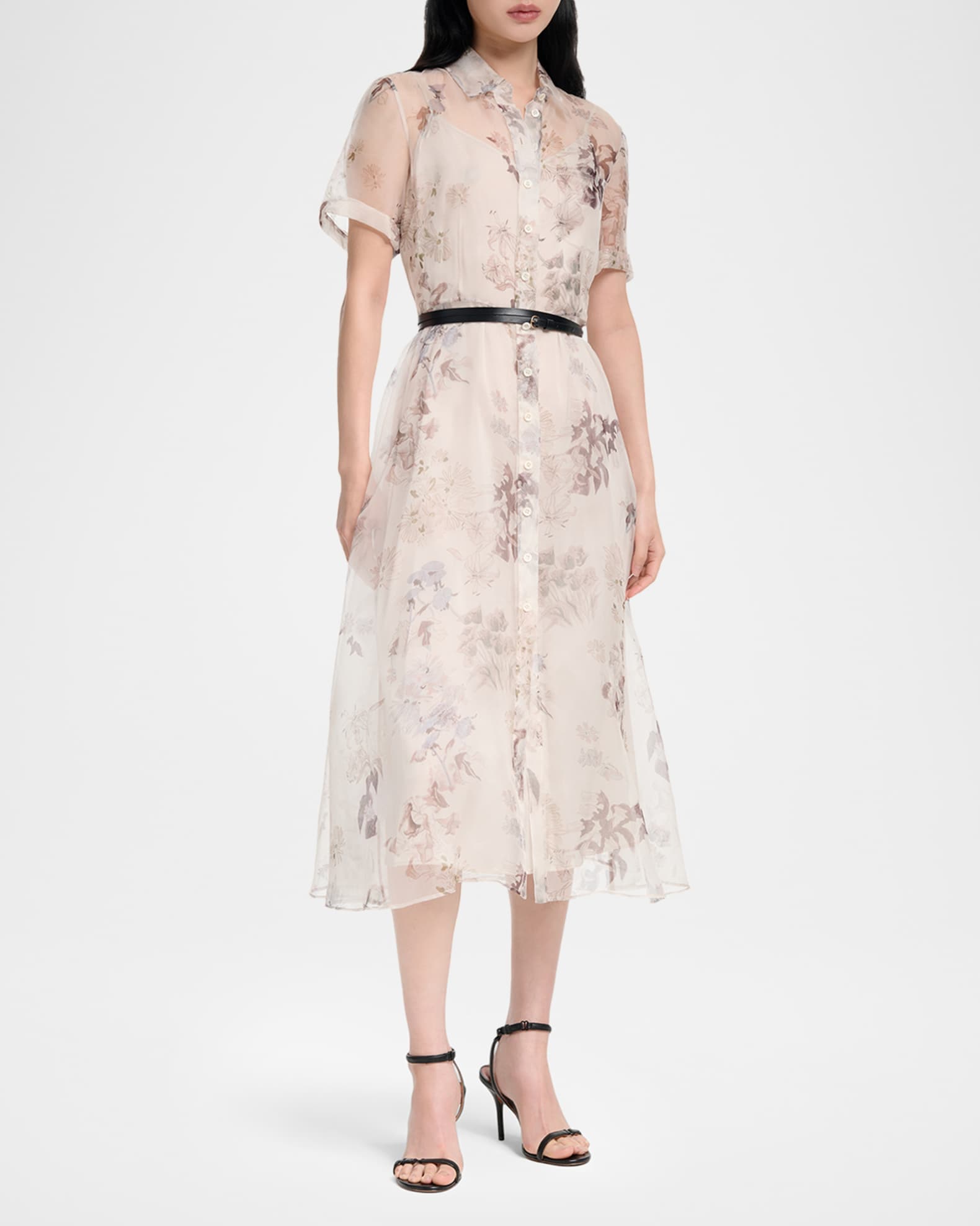 Altuzarra Kiera Floral Midi Dress | Neiman Marcus