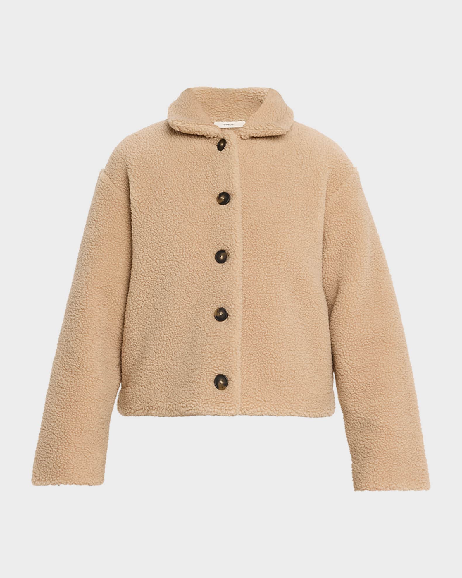 Vince Collared Sherpa Jacket | Neiman Marcus