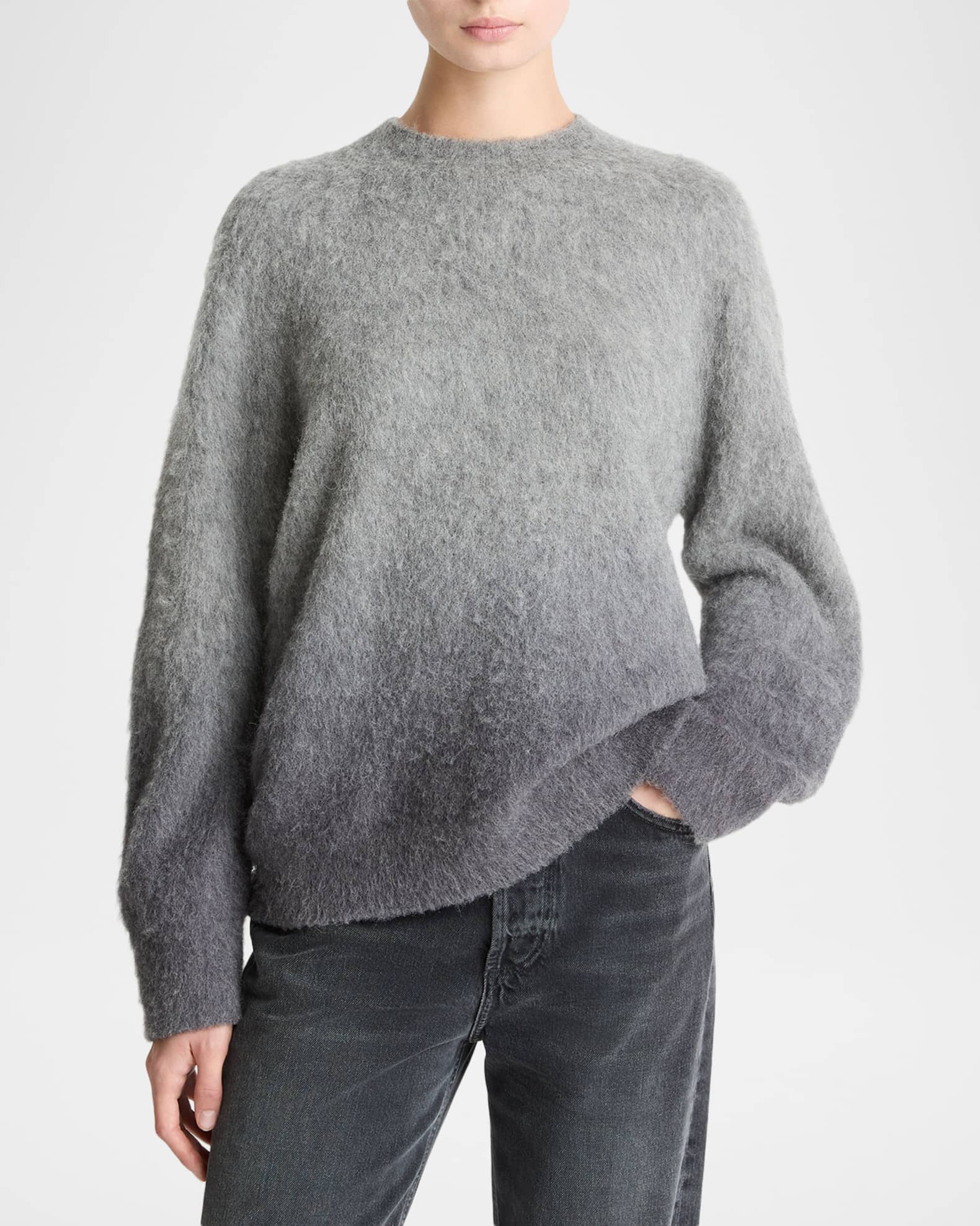 Vince Ombré Wool Crewneck Sweater | Neiman Marcus