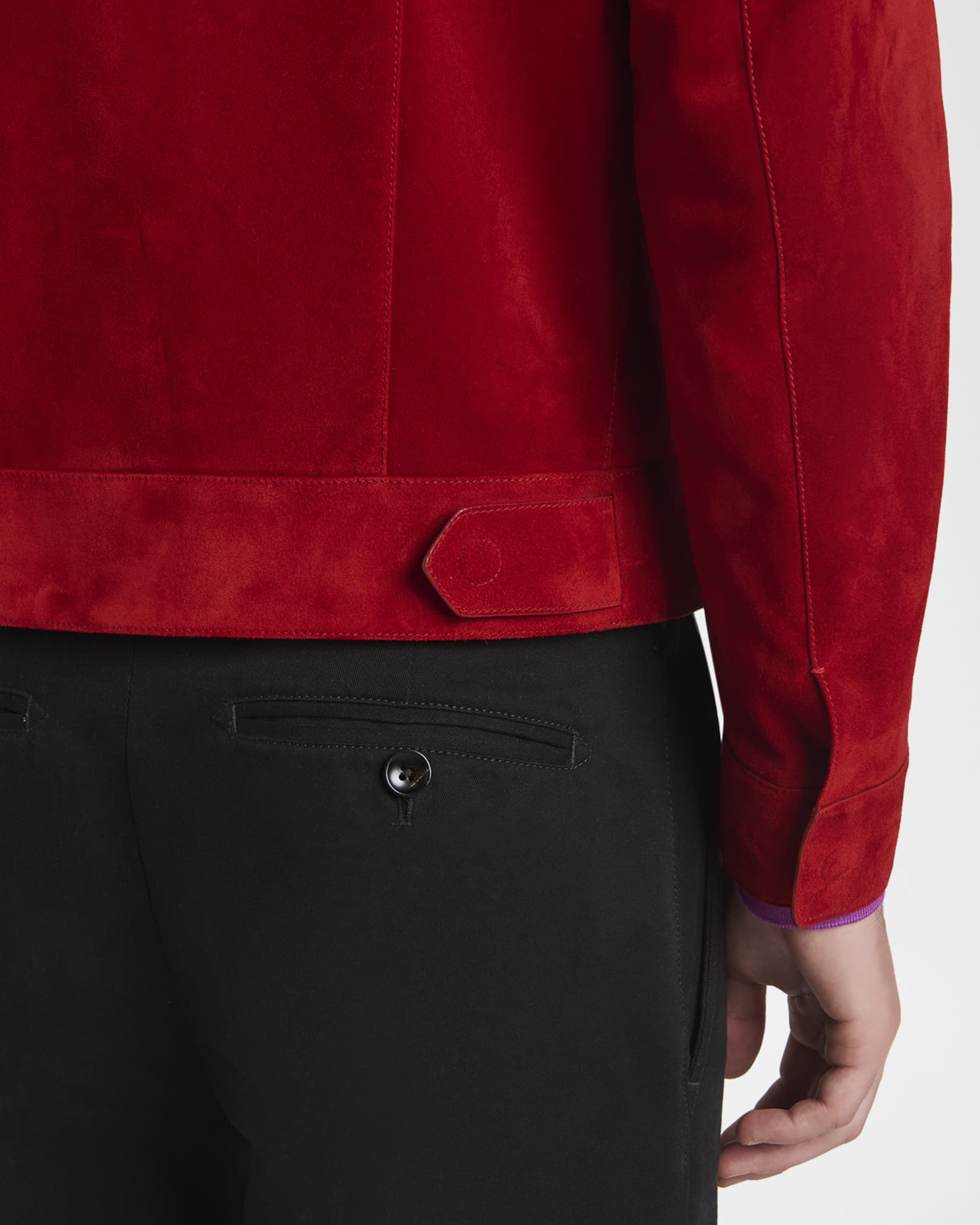 TOM FORD Men's Suede Snap-Front Western Jacket | Neiman Marcus