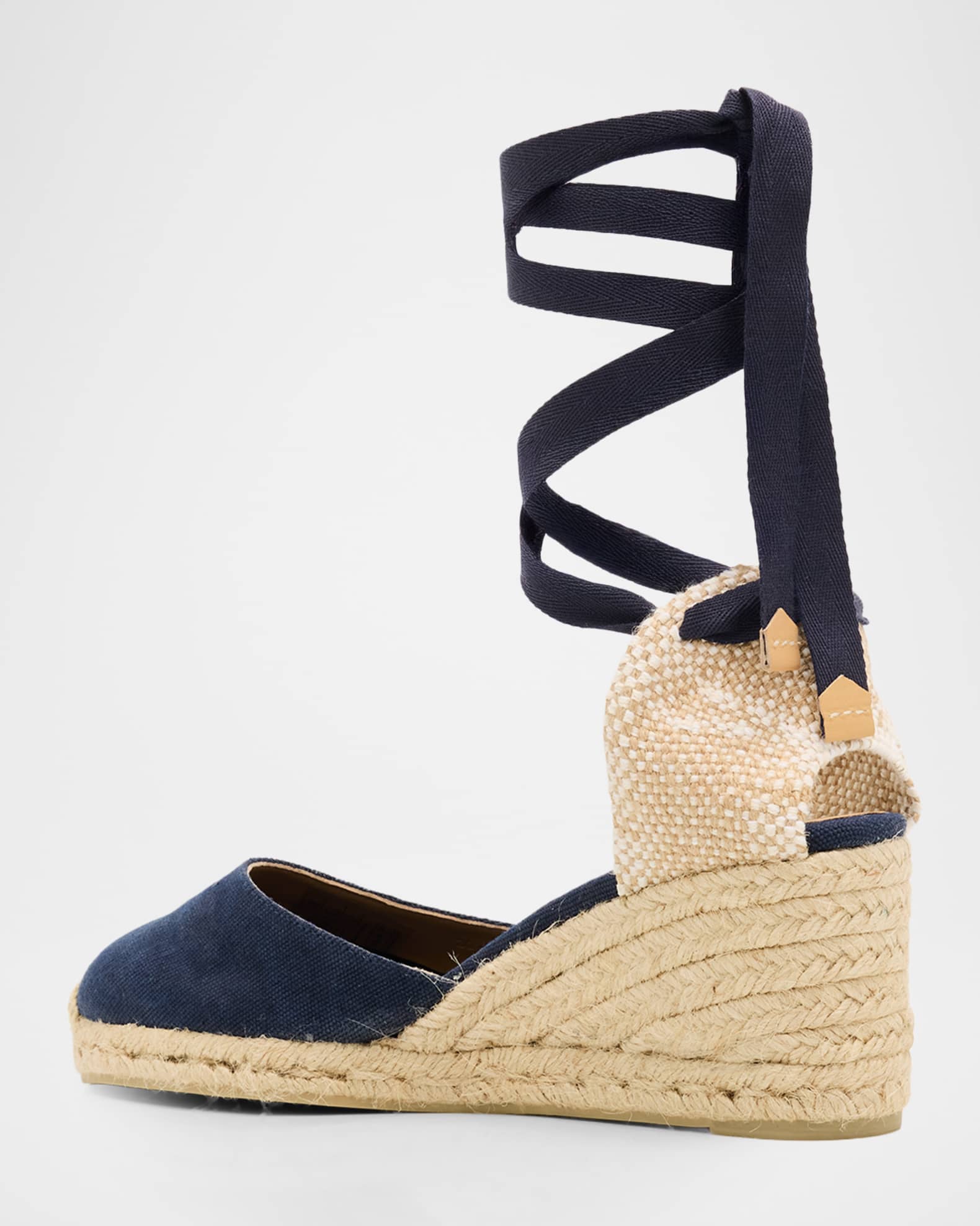 Castaner 60mm Carina Canvas Espadrille Wedge Sandals | Neiman Marcus