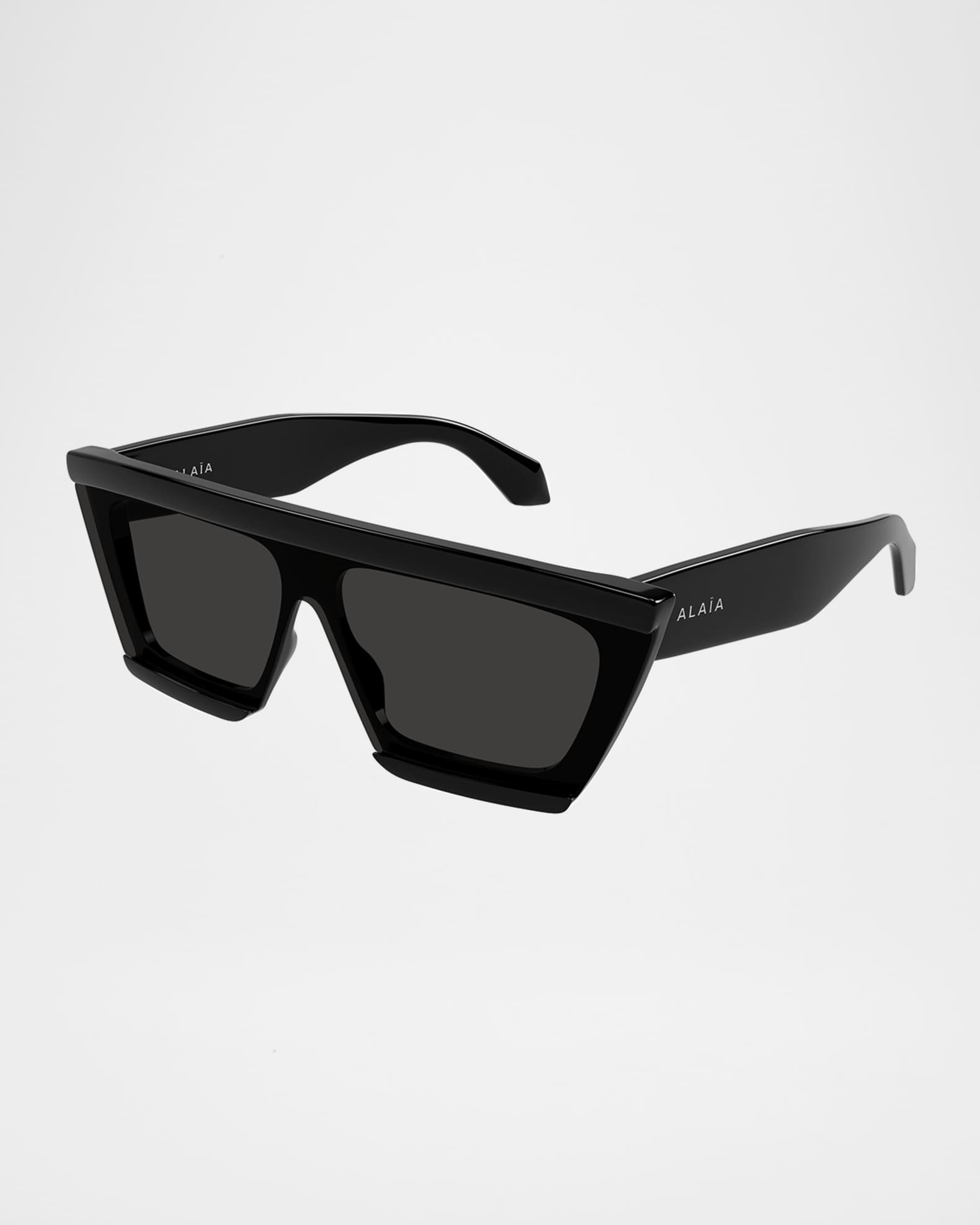 ALAIA 65mm Acetate Mask Sunglasses | Neiman Marcus