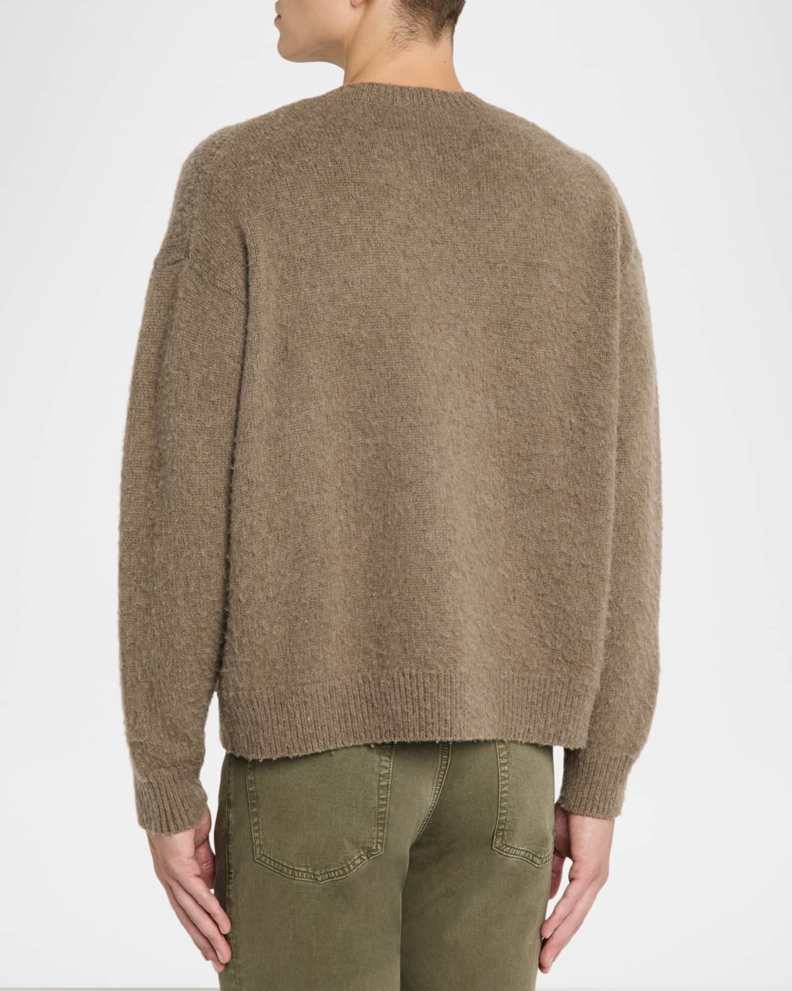 FRAME Men's Brushed Cashmere V-Neck Sweater | Neiman Marcus