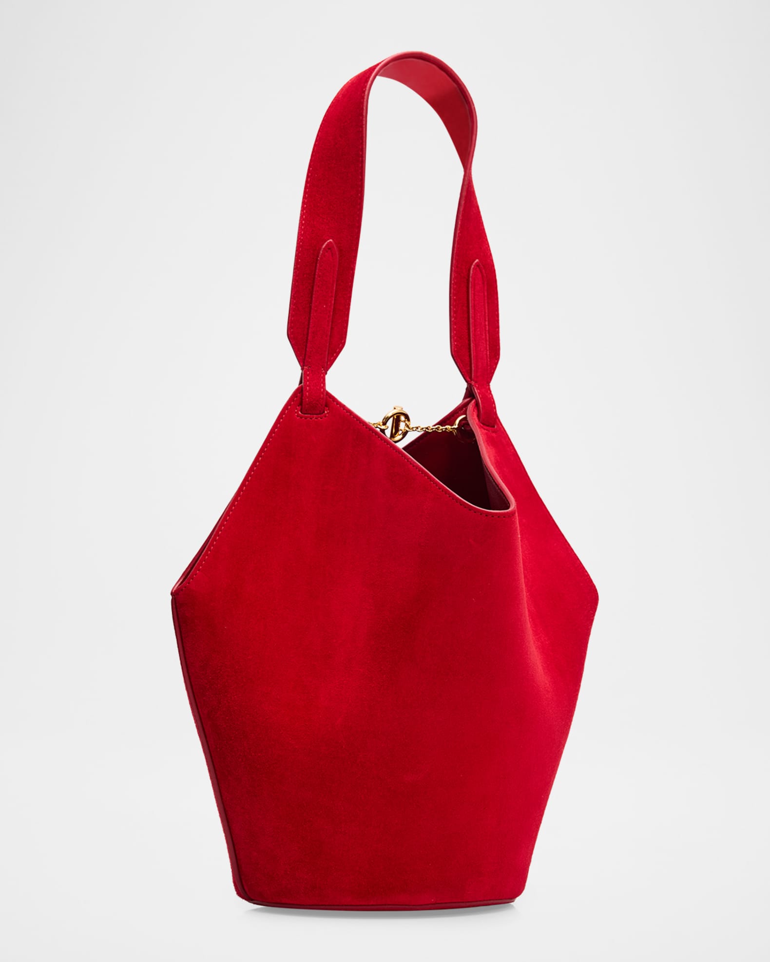 Khaite Lotus Mini Suede Tote Bag | Neiman Marcus