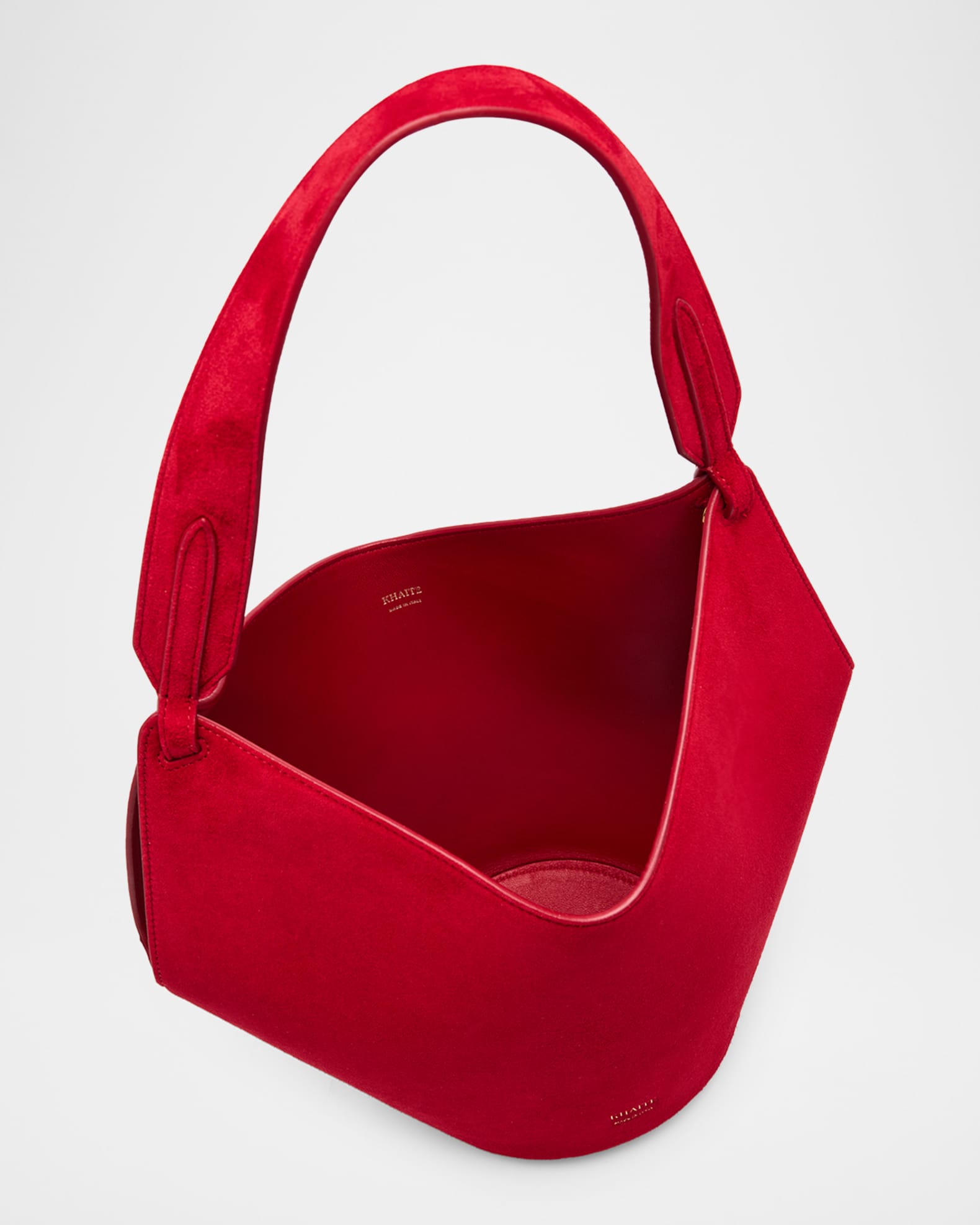Khaite Lotus Mini Suede Tote Bag | Neiman Marcus