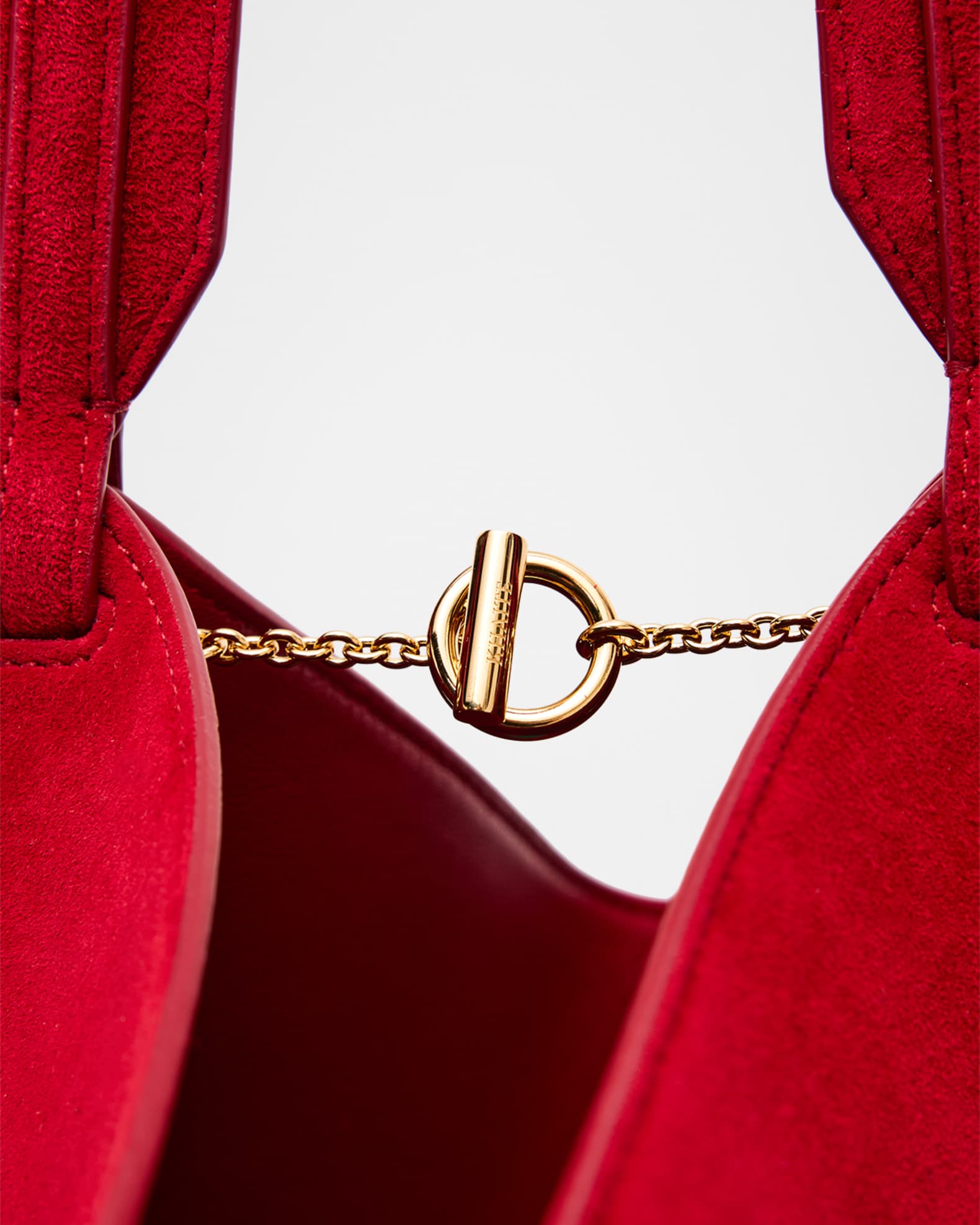 Khaite Lotus Mini Suede Tote Bag | Neiman Marcus