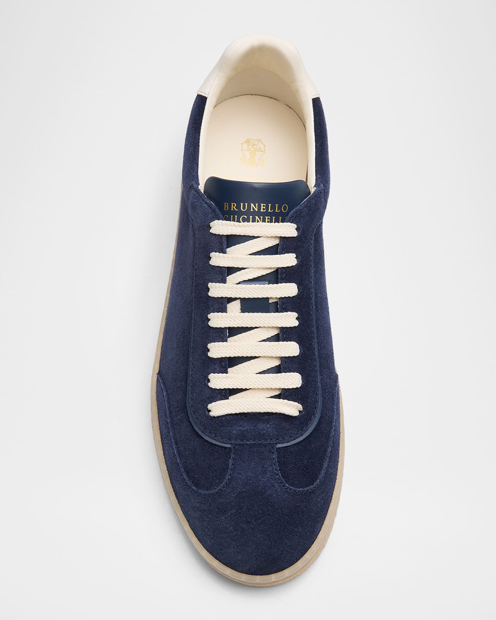 Brunello Cucinelli Men's Suede T-Toe Low-Top Sneakers | Neiman Marcus
