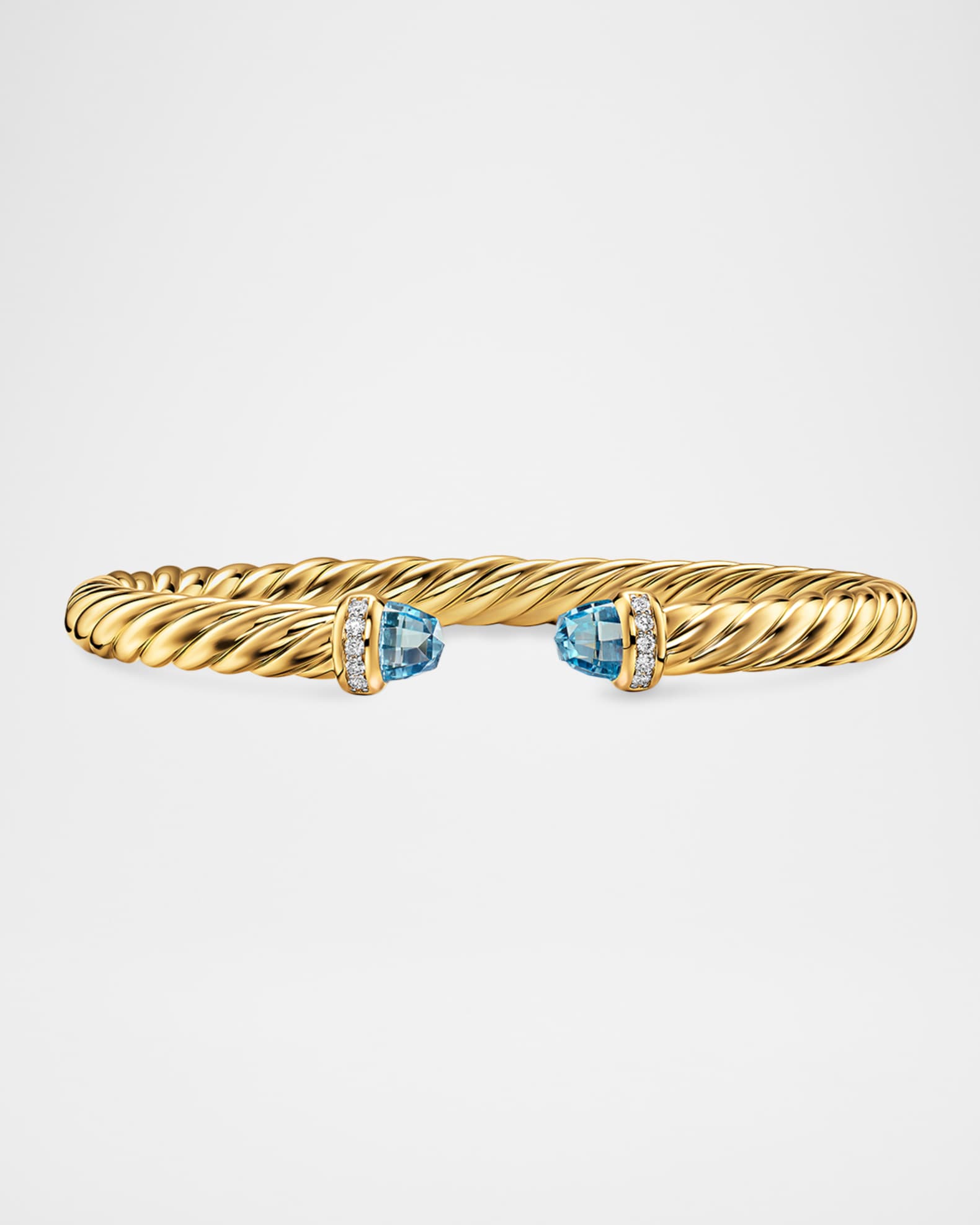 Cablespira Flex Bracelet with Gemstones and Diamonds in 18K Gold ...