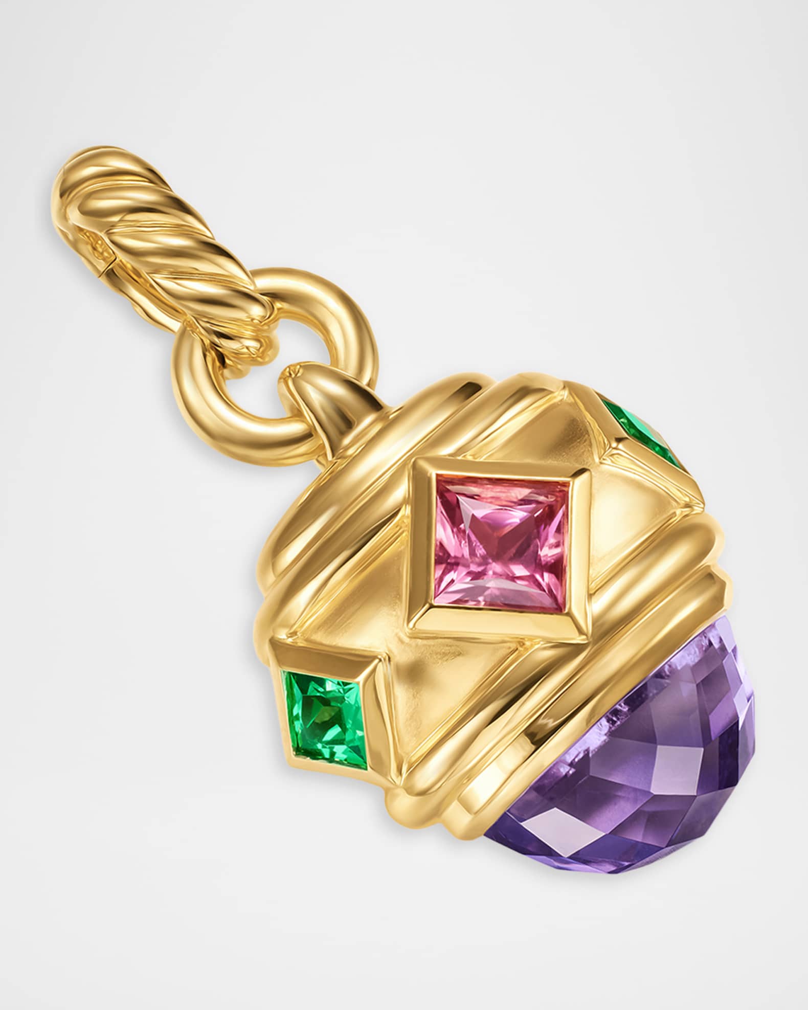 David Yurman Renaissance Amulet with Gemstones in 18K Gold, 29mm ...