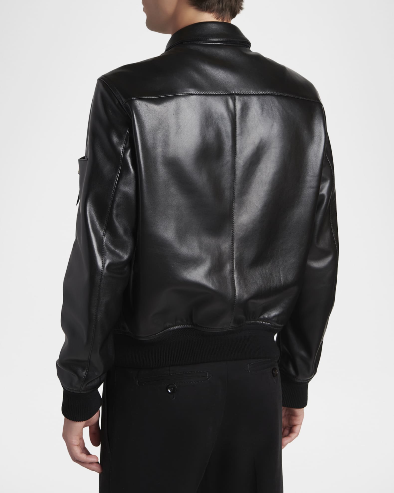 TOM FORD Men's Soft Nappa Leather Blouson Jacket | Neiman Marcus