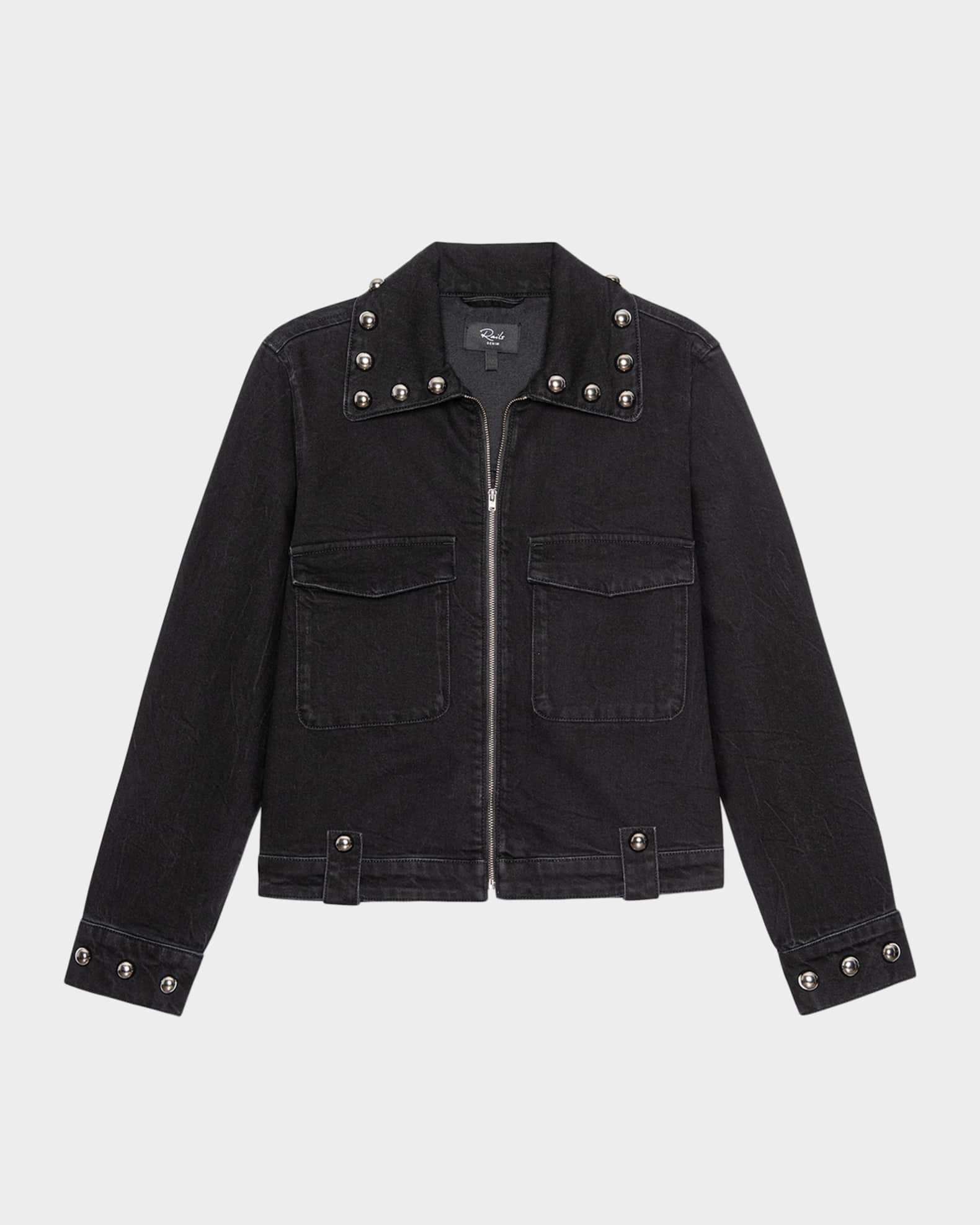 Rails Roxbury Studded Denim Jacket | Neiman Marcus