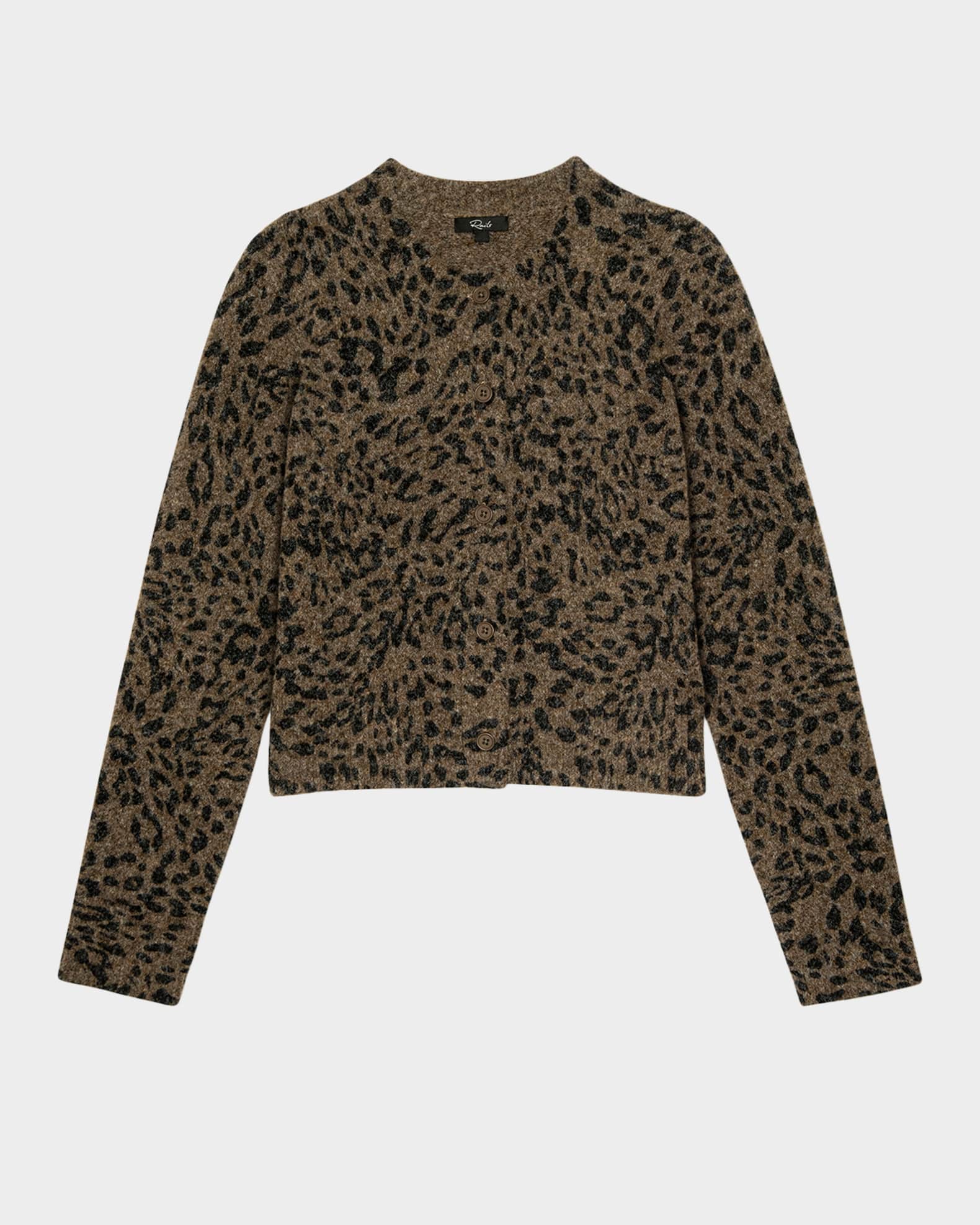 Rails Matilda Spotted Crewneck Cardigan | Neiman Marcus