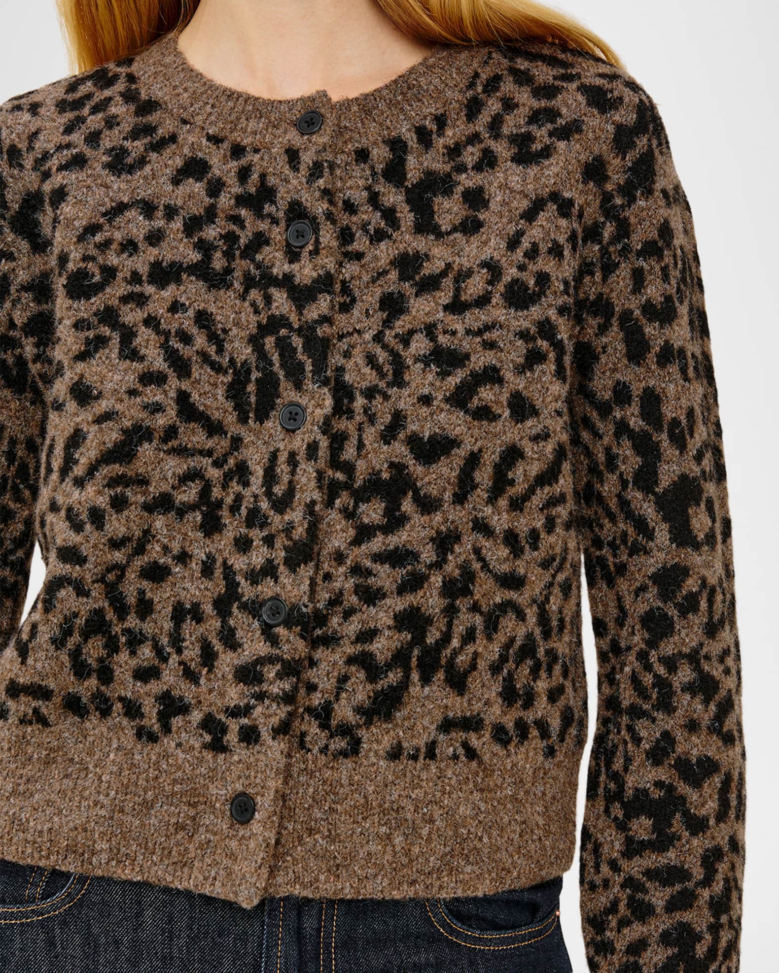 Rails Matilda Spotted Crewneck Cardigan | Neiman Marcus