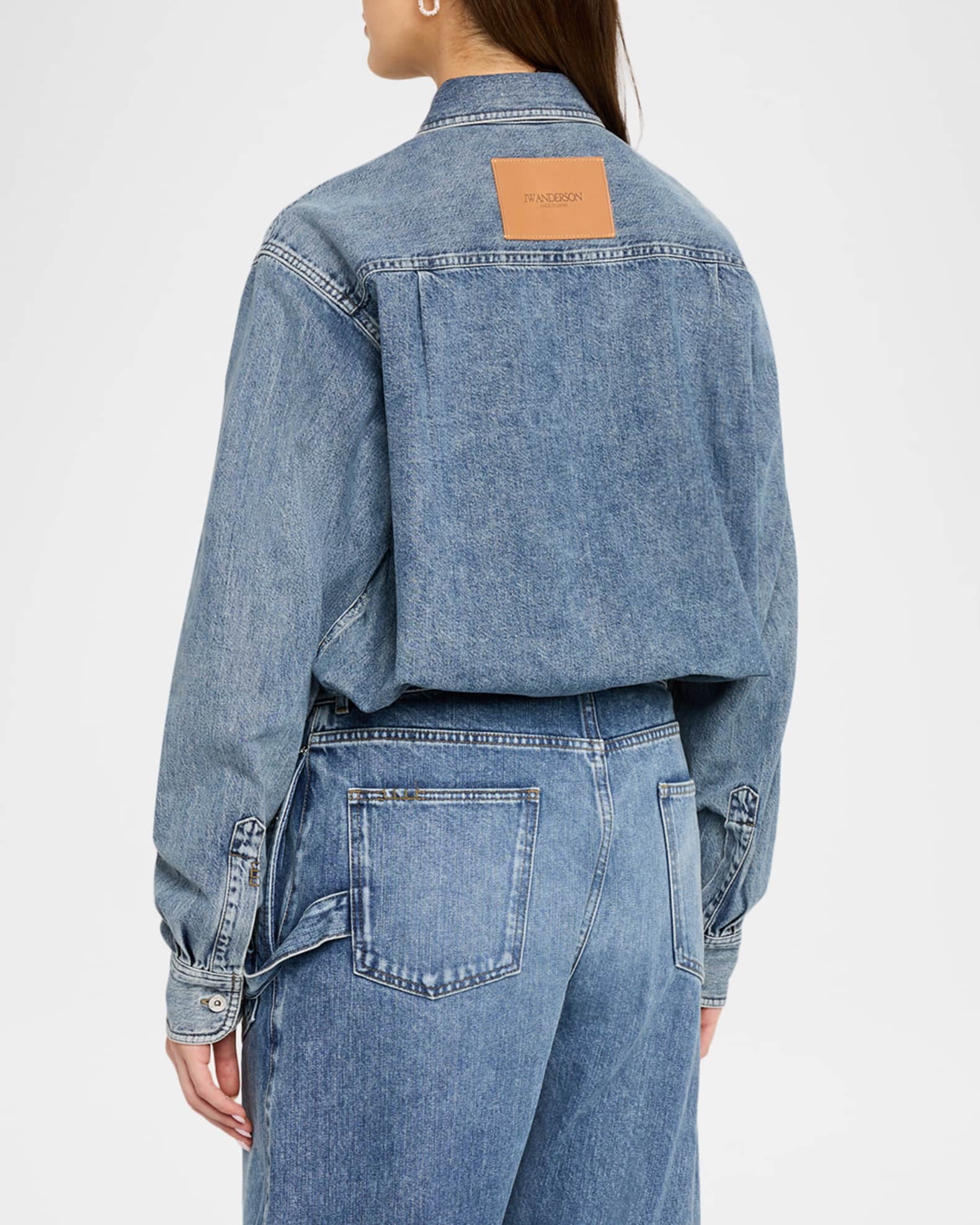 JW Anderson Oversized Denim Shirt | Neiman Marcus