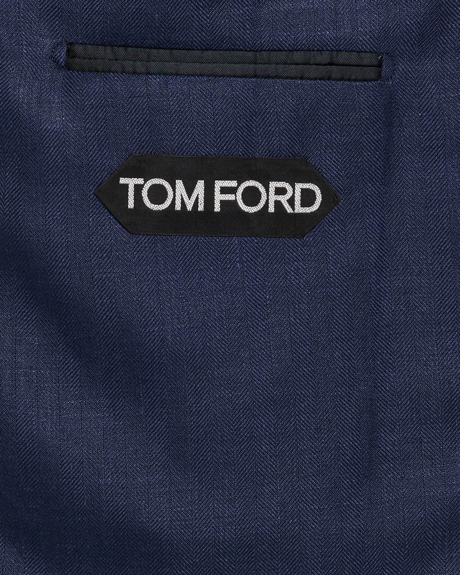 TOM FORD Men's Shelton Wool, Silk and Linen Herringbone Single-Breasted ...