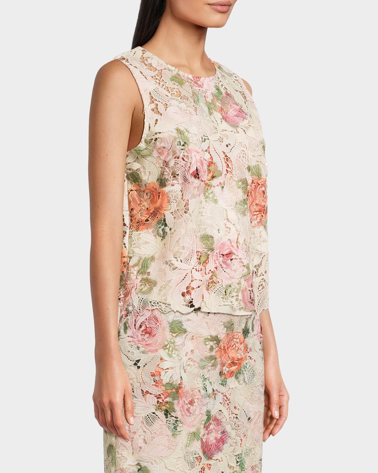 Ungaro Remy Floral Broderie Blouse | Neiman Marcus