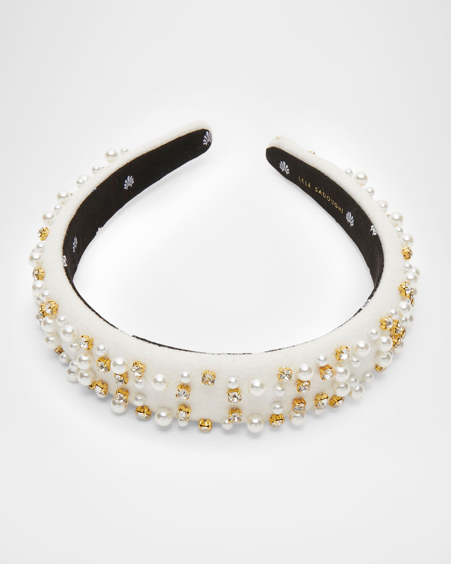 Lele Sadoughi Charlotte Faux Pearl Sprinkle Headband | Neiman Marcus