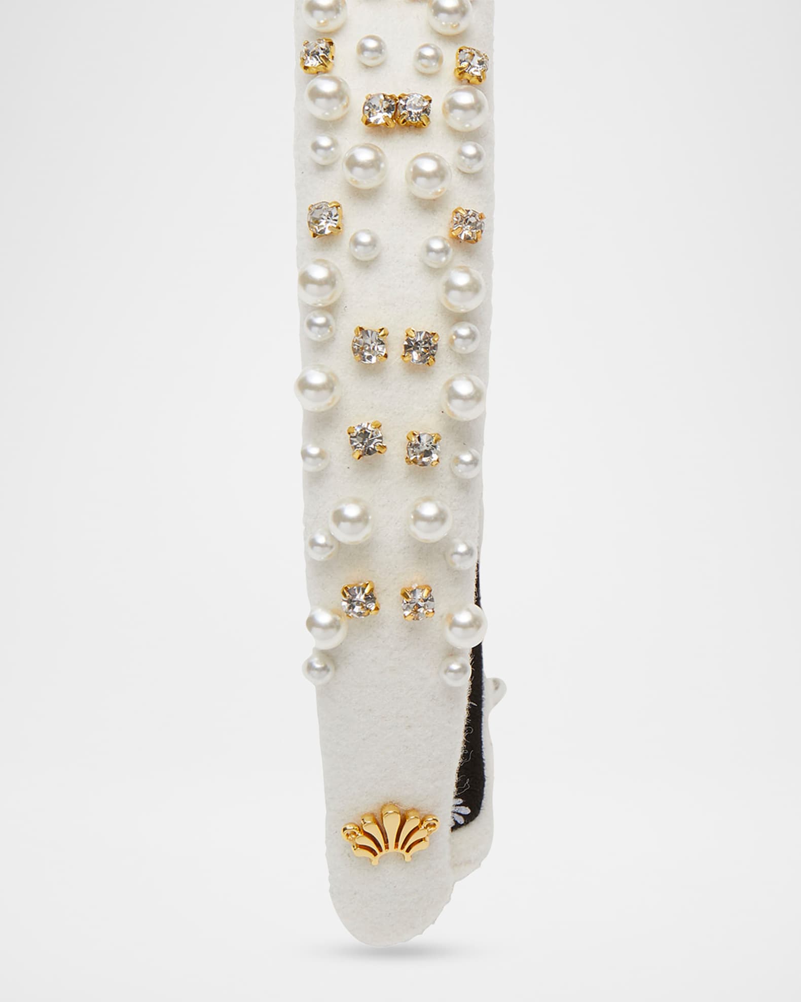 Lele Sadoughi Charlotte Faux Pearl Sprinkle Headband | Neiman Marcus