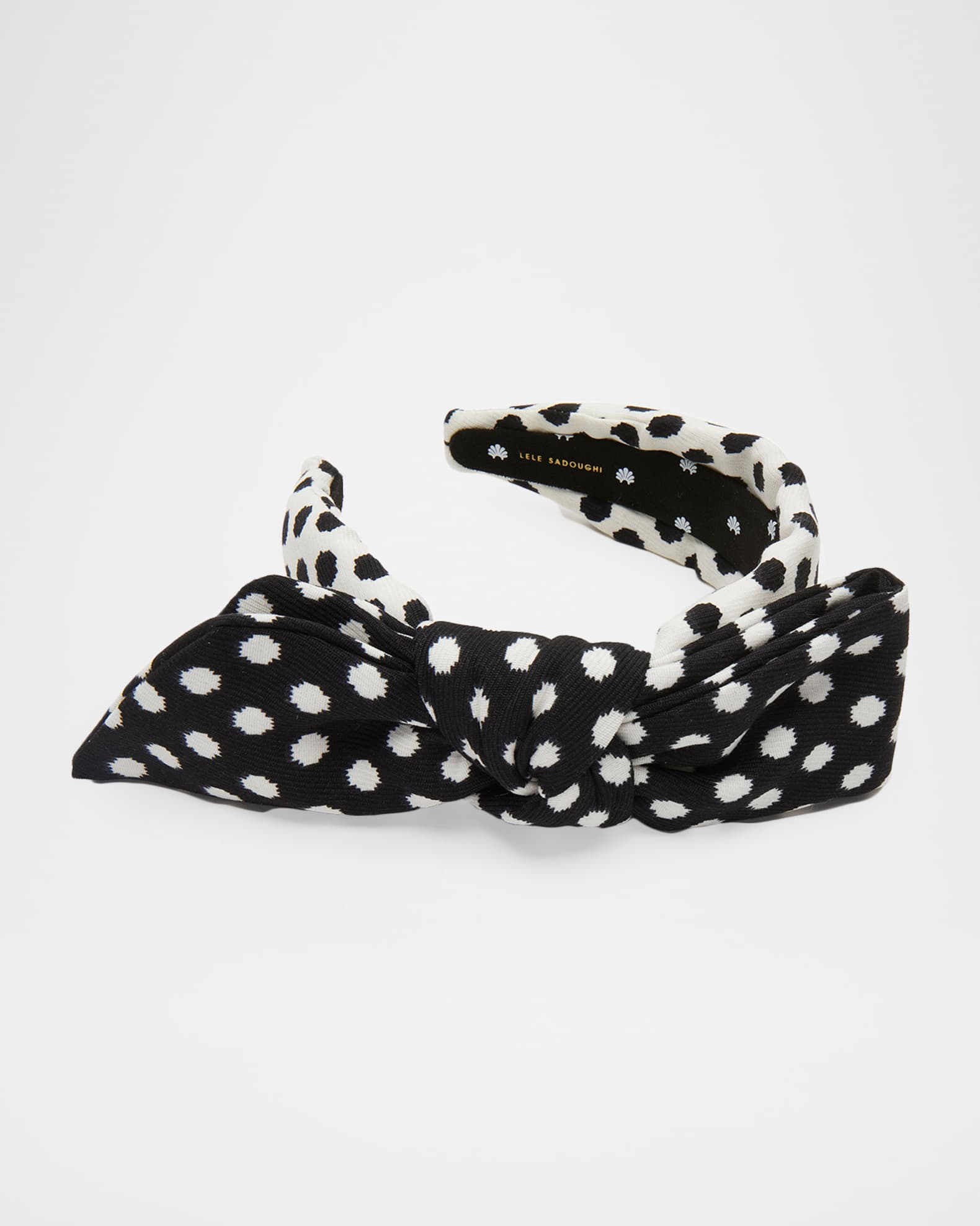 Lele Sadoughi Holly Polka Dot Headband | Neiman Marcus