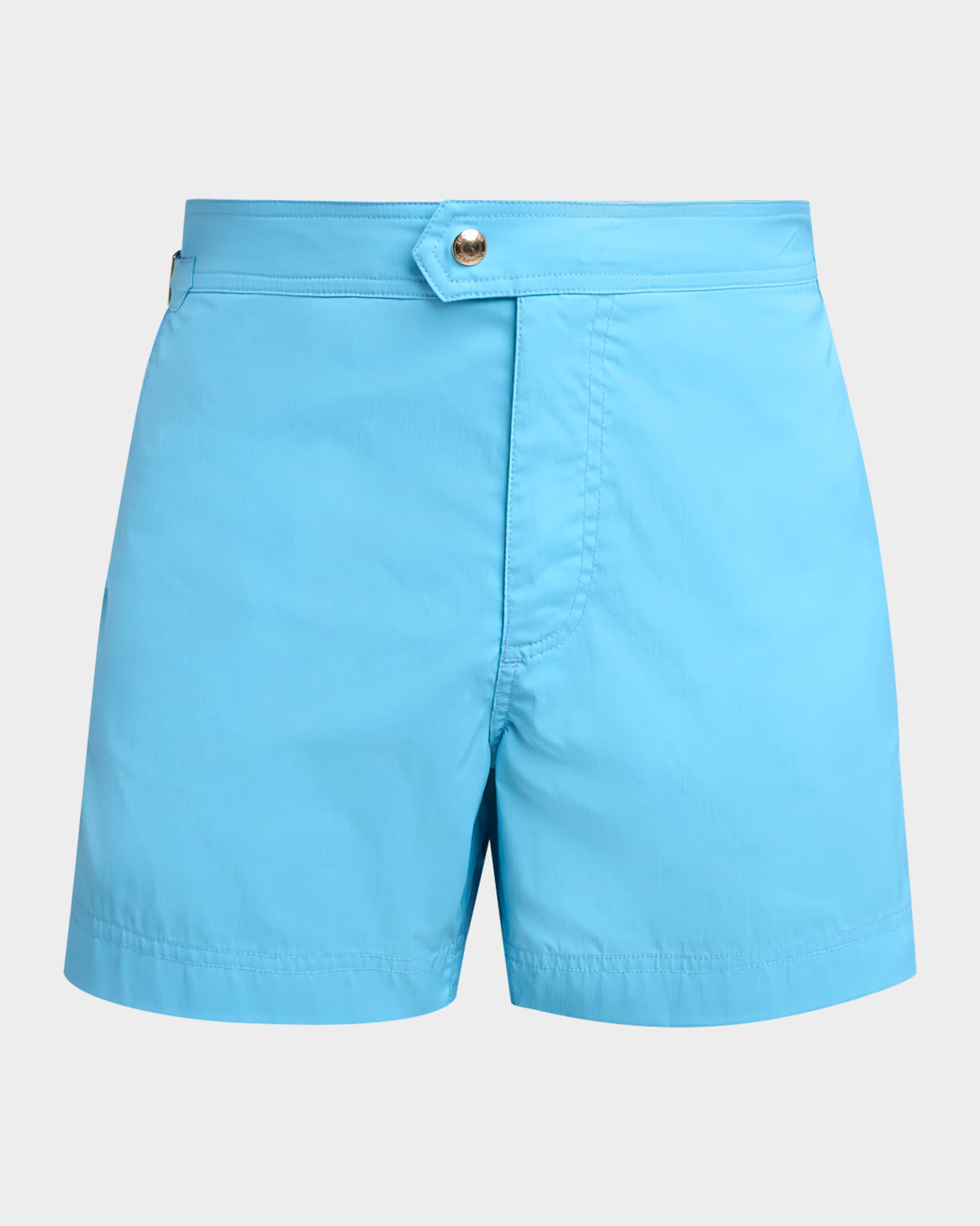 TOM FORD Boutique Men's Mesh-Lined Poplin Swim Trunks | Neiman Marcus