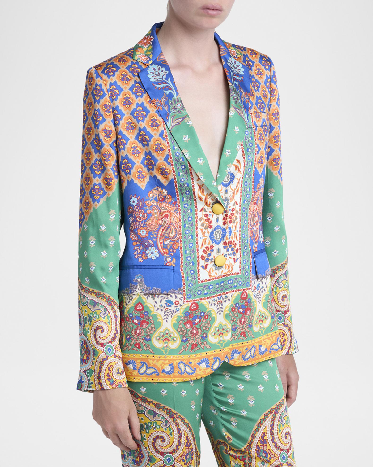 Etro Paisley-Print Single-Breasted Blazer | Neiman Marcus