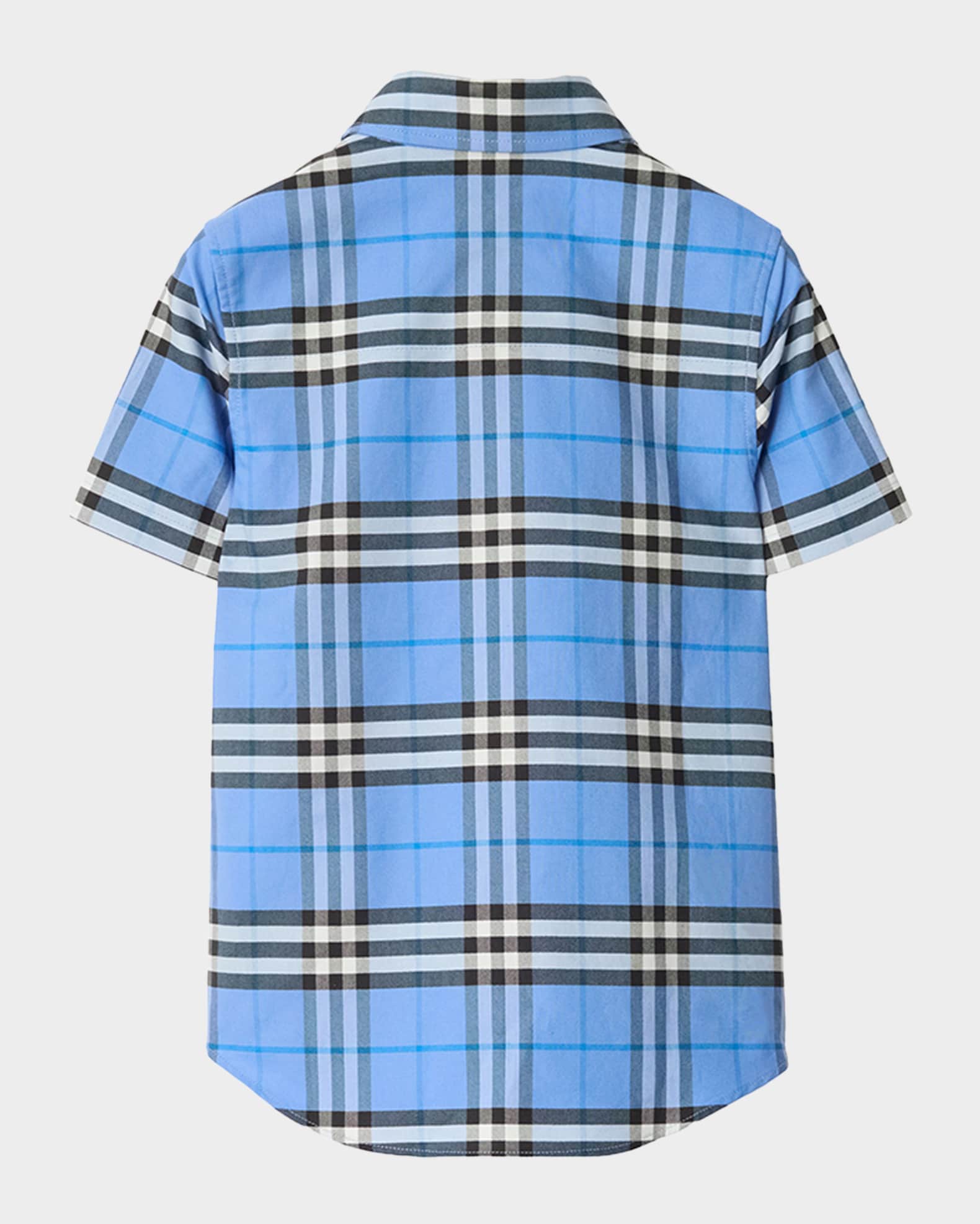 Burberry Boy's Check Cotton Oxford Shirt, Size 3-14 | Neiman Marcus