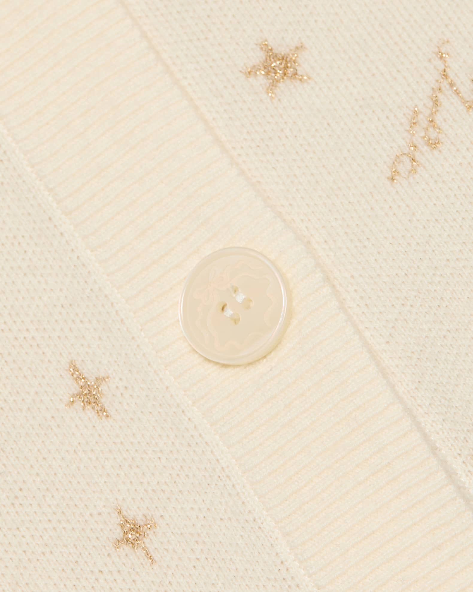 LoveShackFancy Mar Wool Celestial Jacquard Cardigan | Neiman Marcus