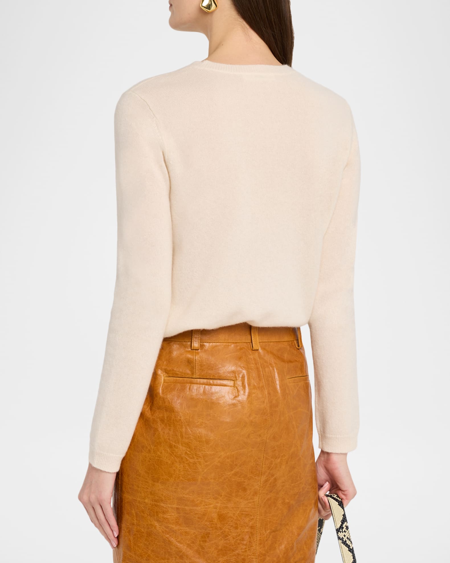 Co Long-Sleeve Cashmere Crewneck Sweater | Neiman Marcus
