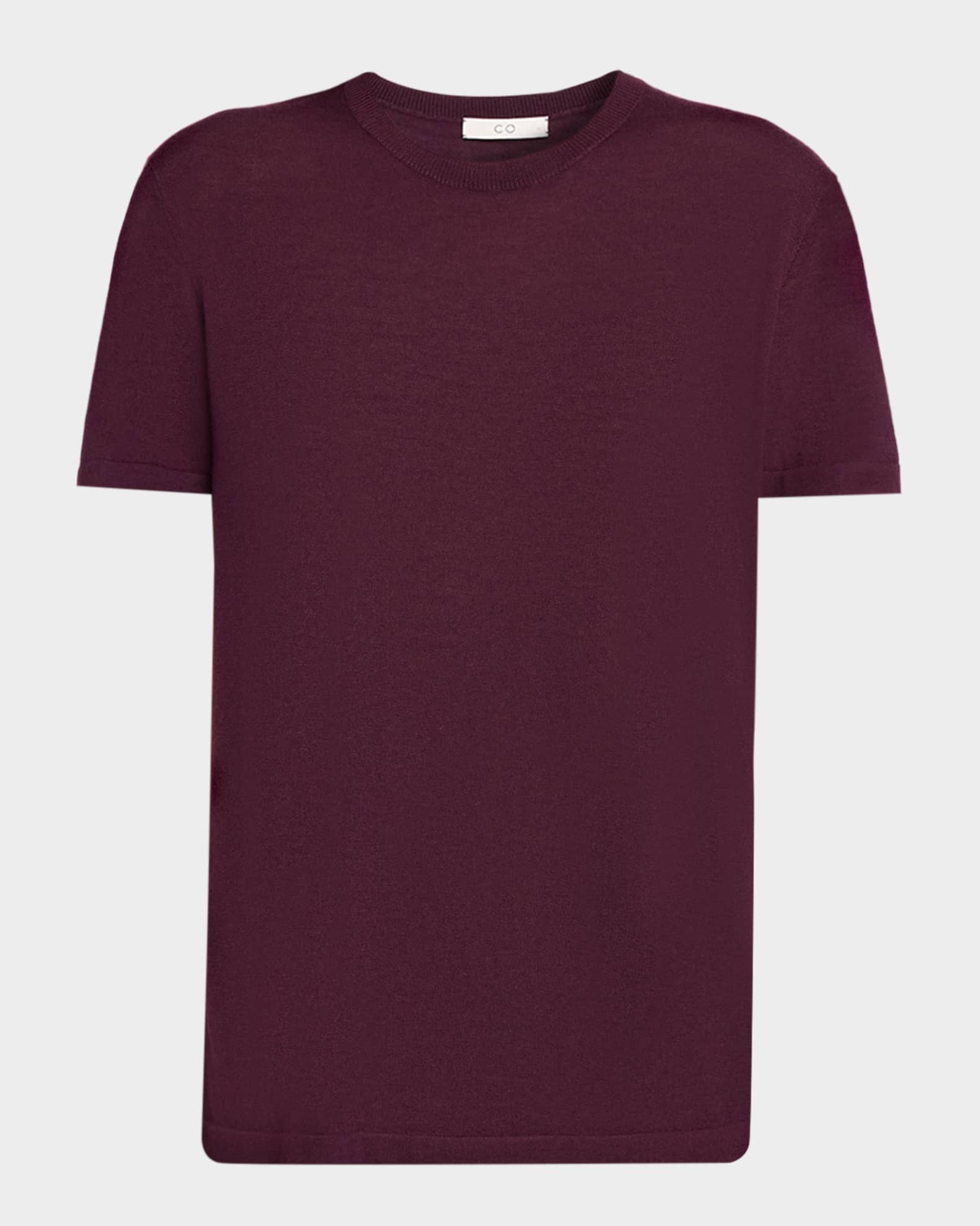 Co Fine Cashmere Knit Short-Sleeve Shirt | Neiman Marcus