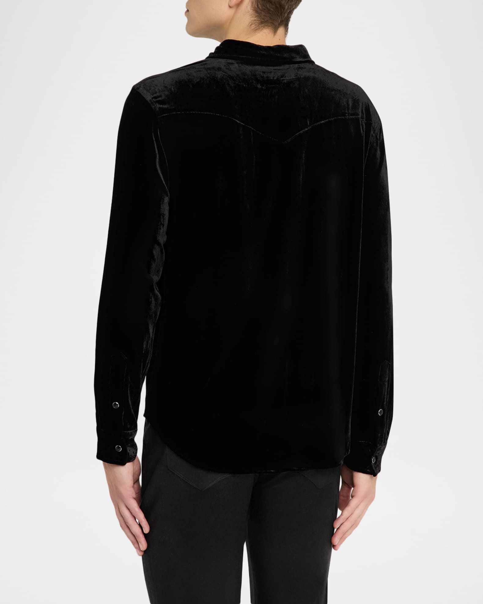 monfrere Men's Eastwood Velvet Western Shirt | Neiman Marcus
