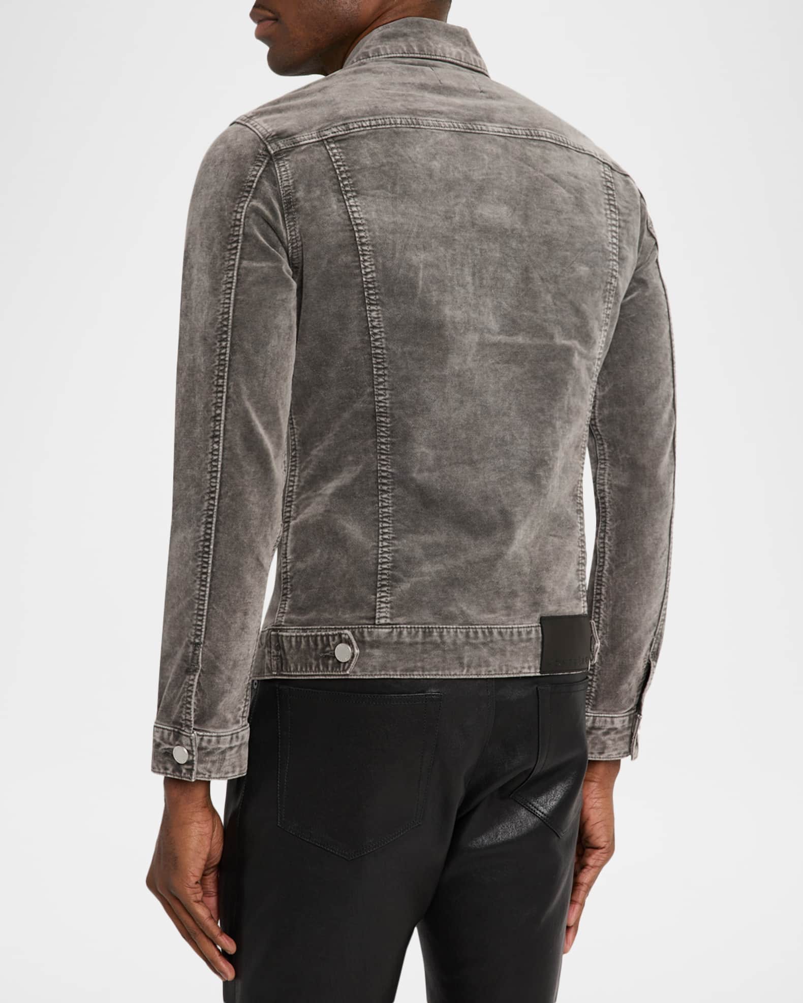 monfrere Men's Dean Velvet Vintage Carbon Jacket | Neiman Marcus